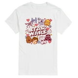 Star Wars - Valentine Logo Scribbly - Men's Short Sleeve Graphic T ...