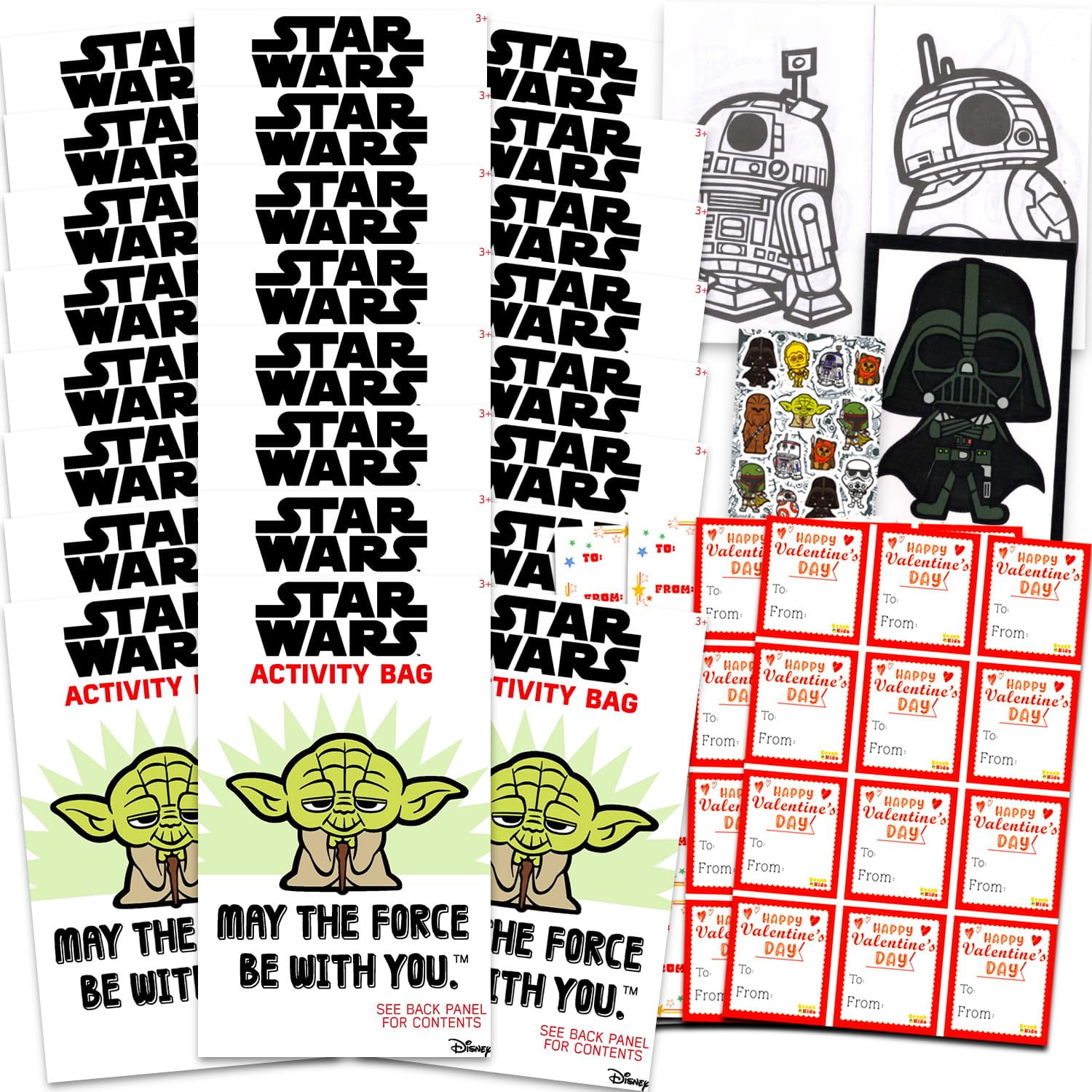 Star Wars Valentine's Day Classroom Gift Exchange Bundle - 24 Star Wars ...