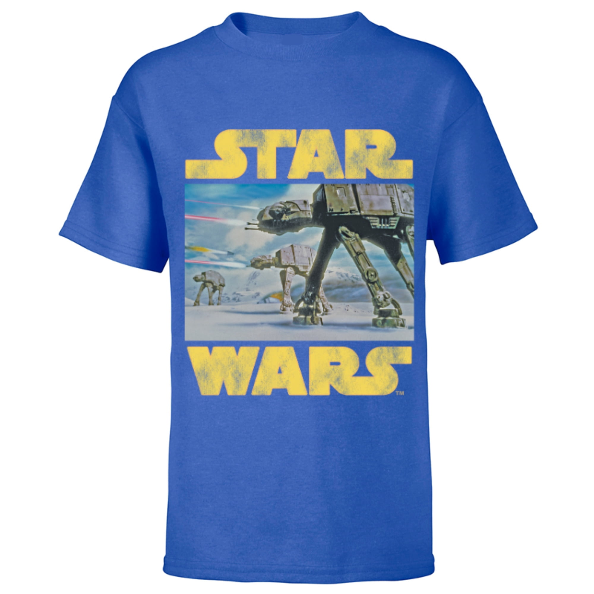 Star Wars Vintage Imperial AT-AT Battle of Hoth - Short Sleeve T-Shirt ...