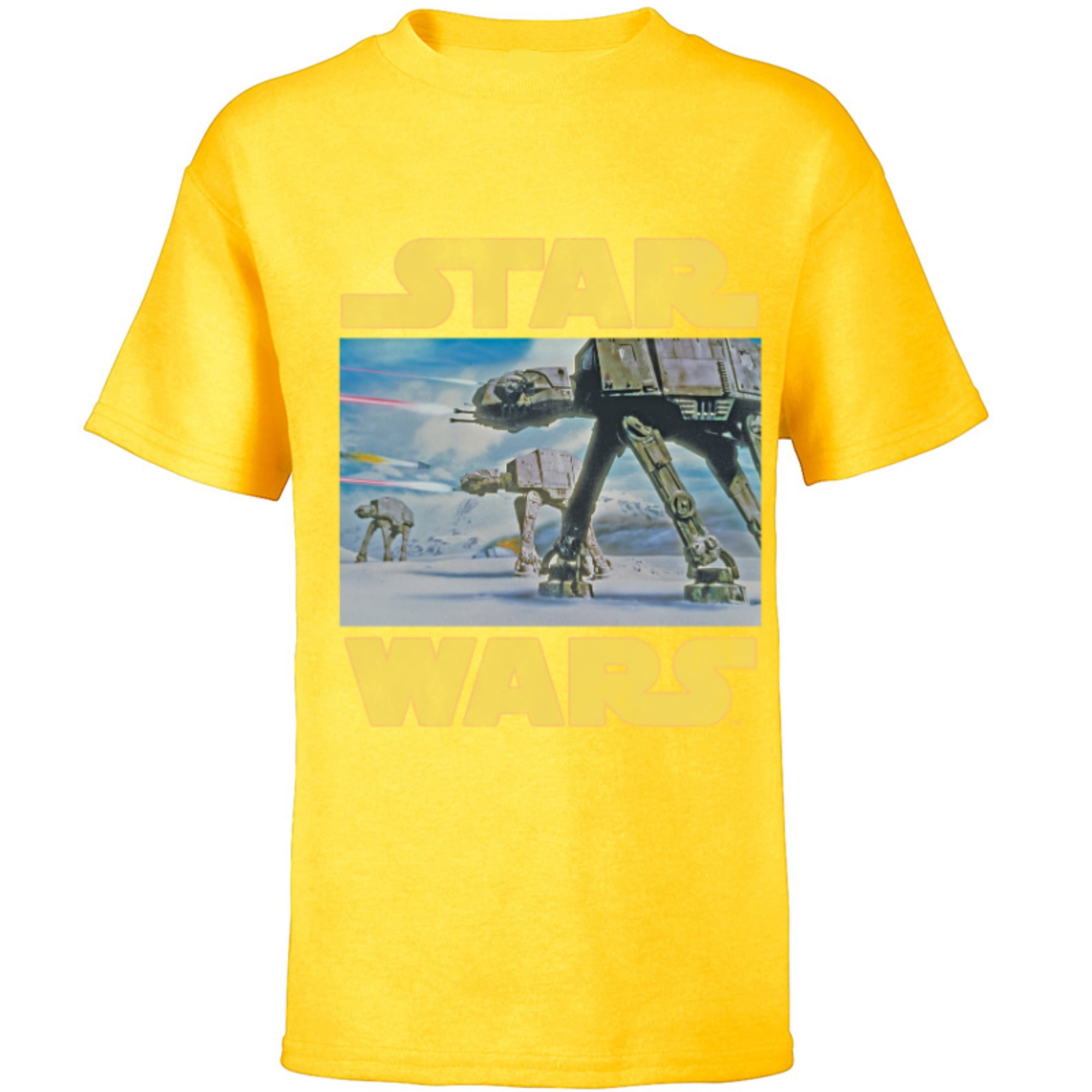Star Wars Vintage Imperial AT-AT Battle of Hoth - Short Sleeve T-Shirt ...
