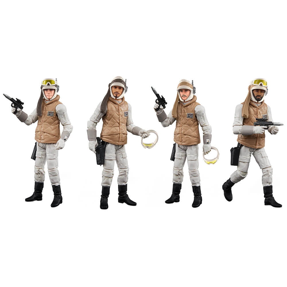 Star Wars Vintage Rebel Soldier Action Figures, 4 Pack with 14 ...