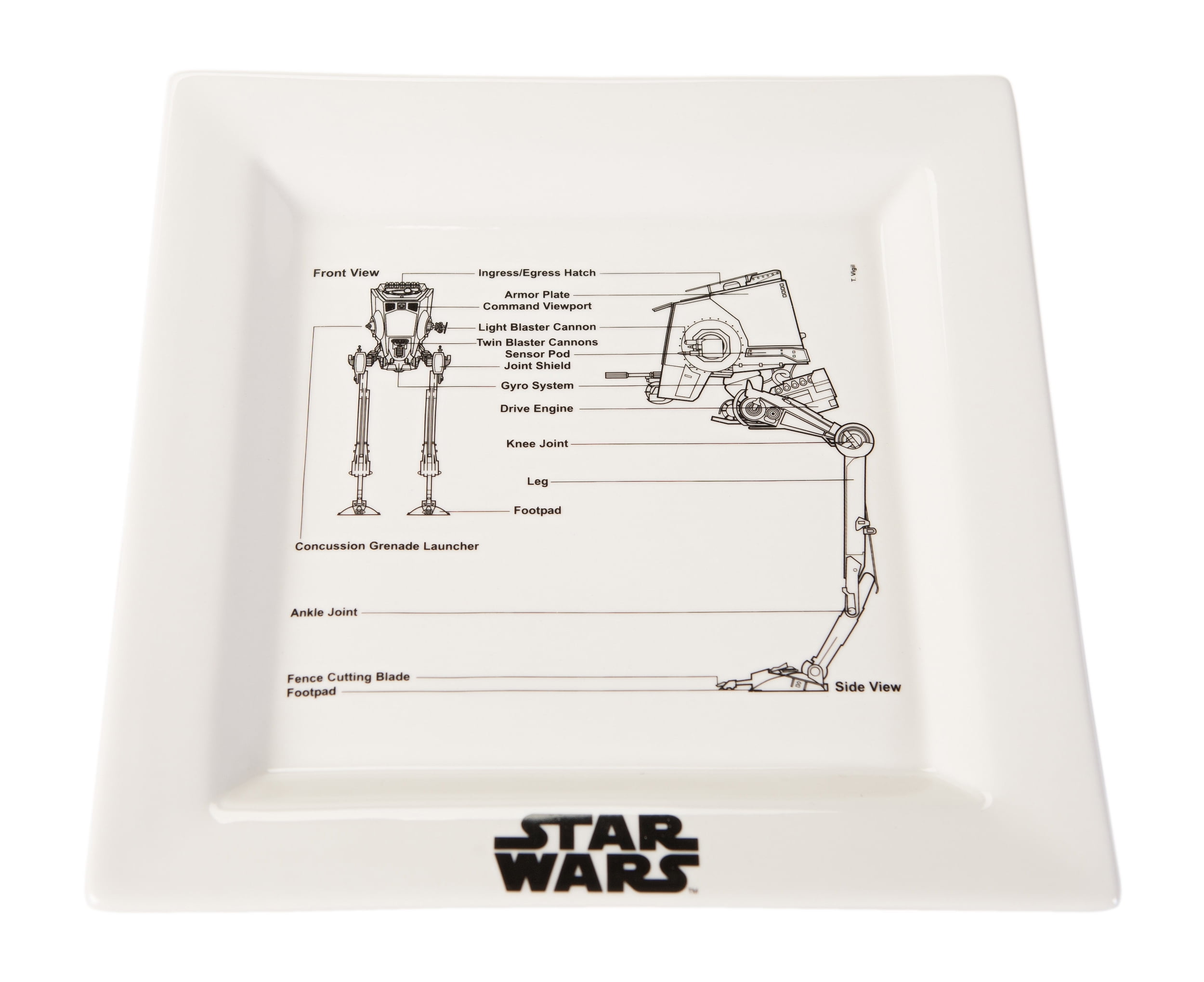 Star Wars Vol. 2 AT-ST Blueprint Plate - Walmart.com