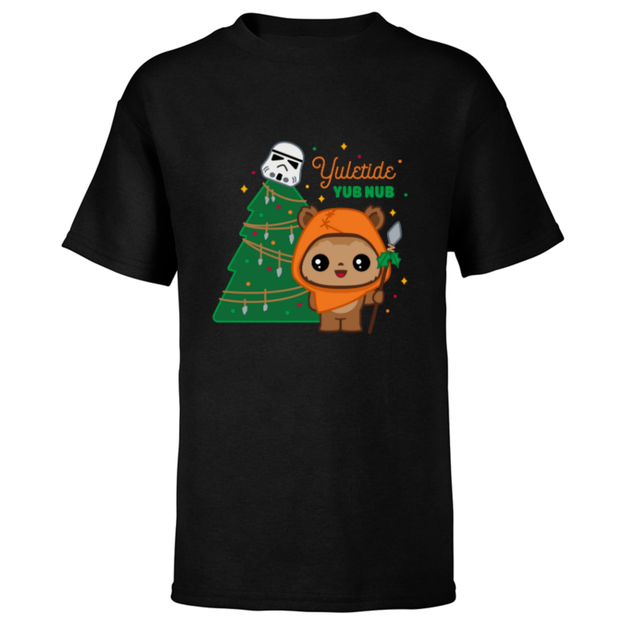 Star Wars Wicket Ewok Christmas Holiday Yuletide Yub Nub - Short Sleeve ...