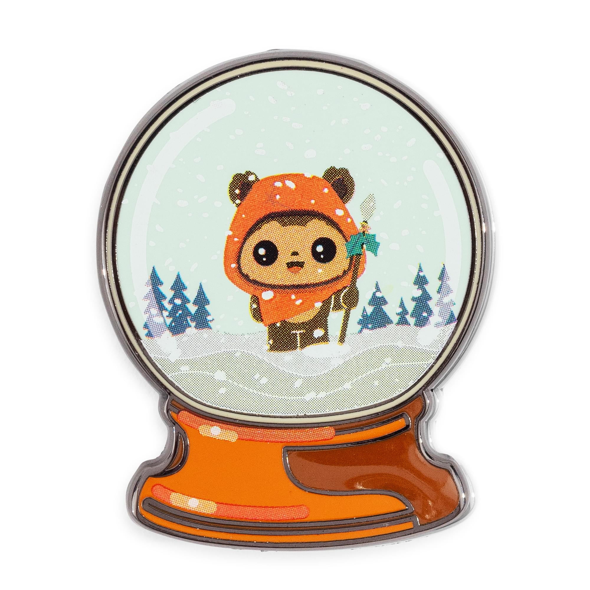 Star Wars Wicket Holiday Winter Snow Globe Enamel Pin - Walmart.com