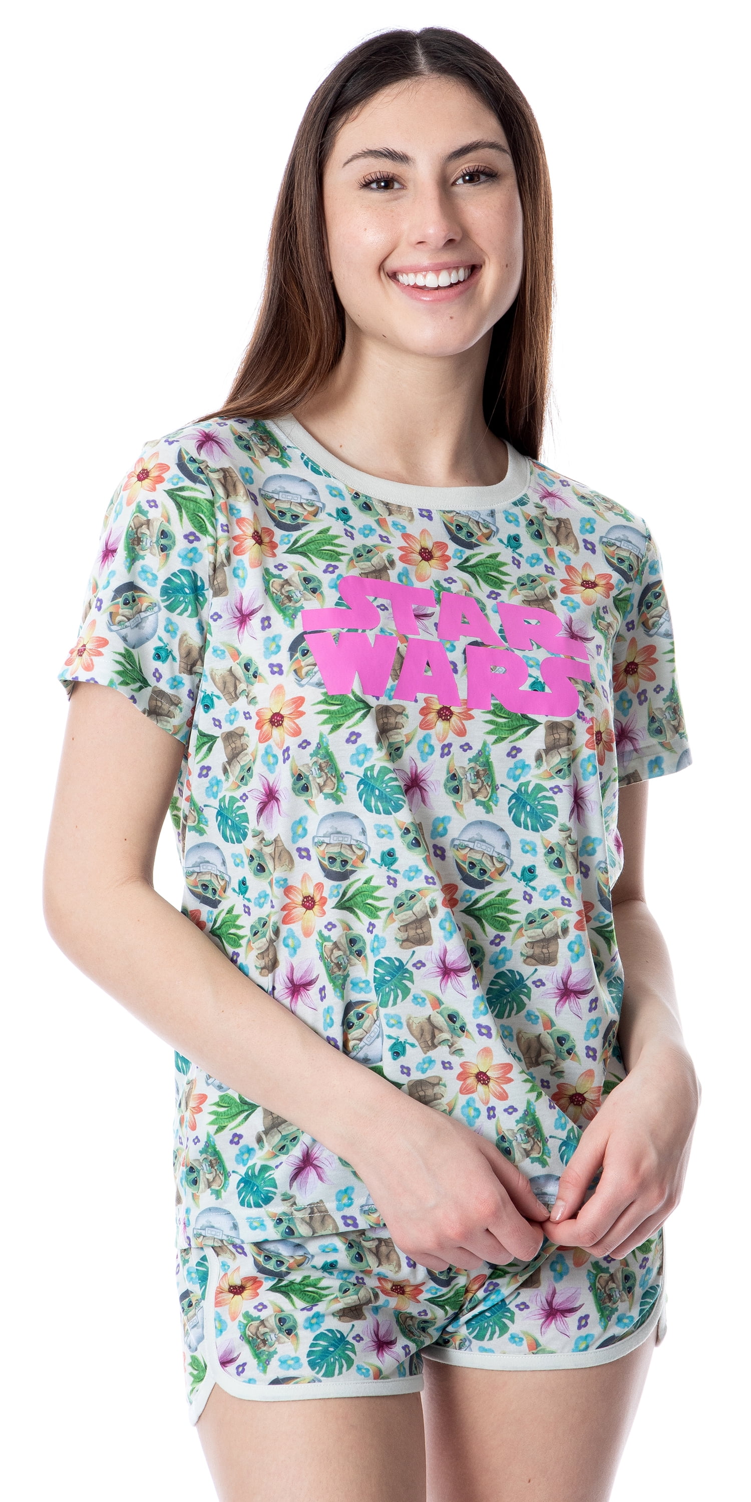 Star Wars Women's Grogu Sleepwear Pajamas Set, Baby Yoda Mandalorian ...
