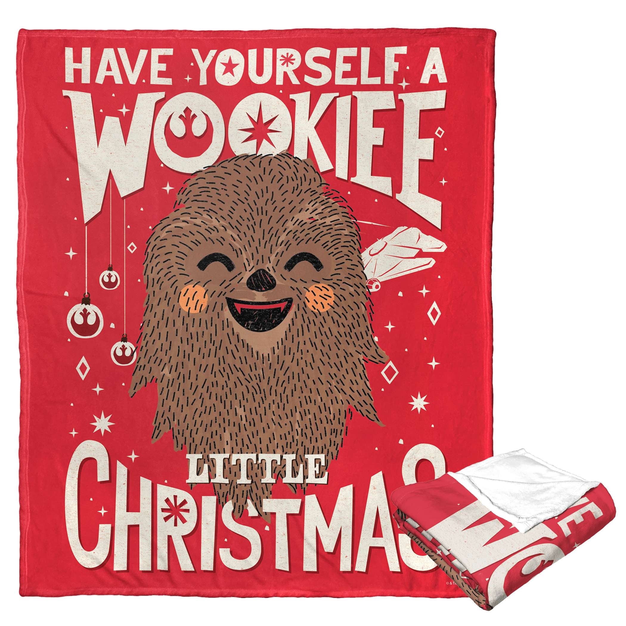 Star Wars Wookie Christmas Kids Silk Touch Throw Blanket - Walmart ...