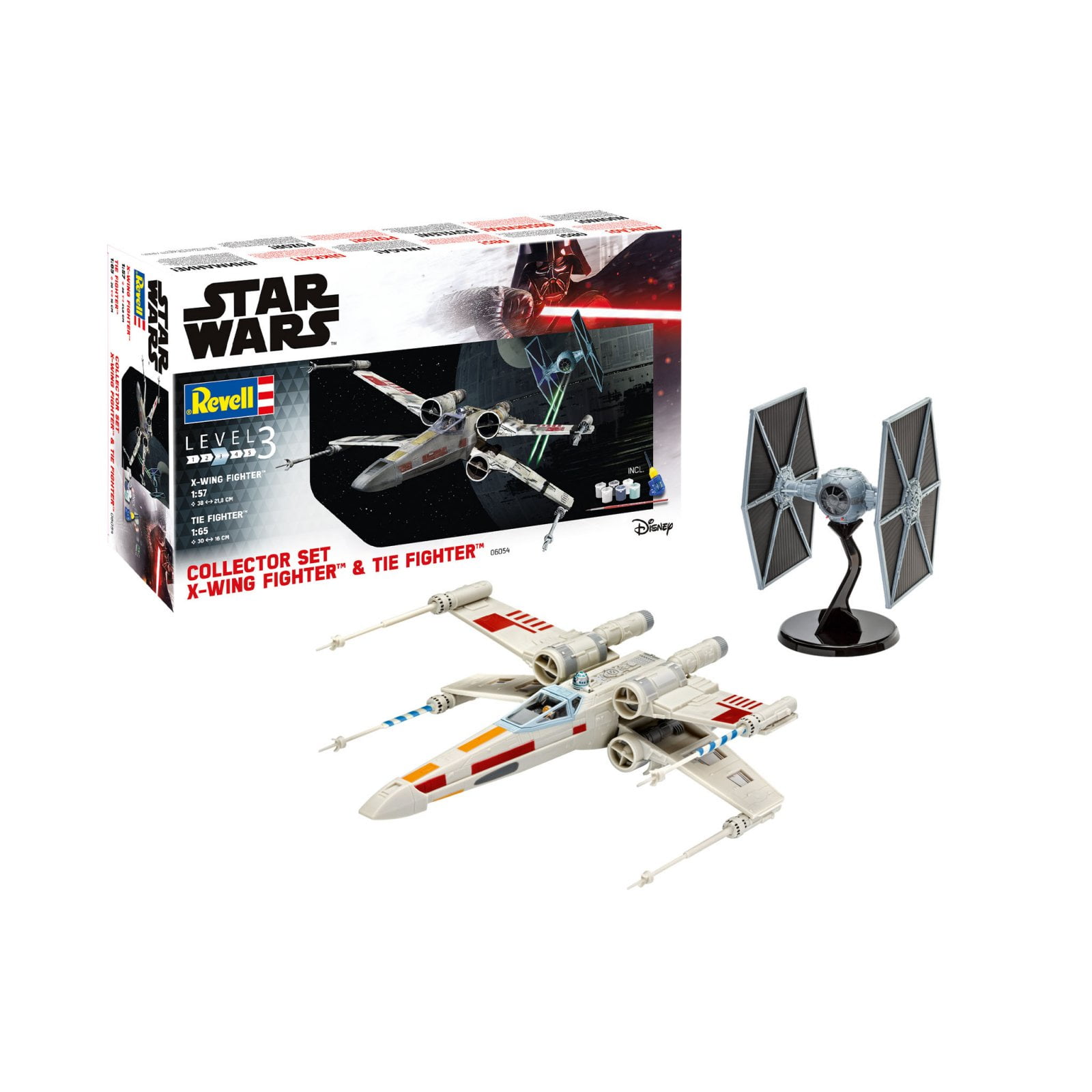 Star Wars X-Wing & Tie Fighter Kit [1:57 scale in Grey] - Walmart.com