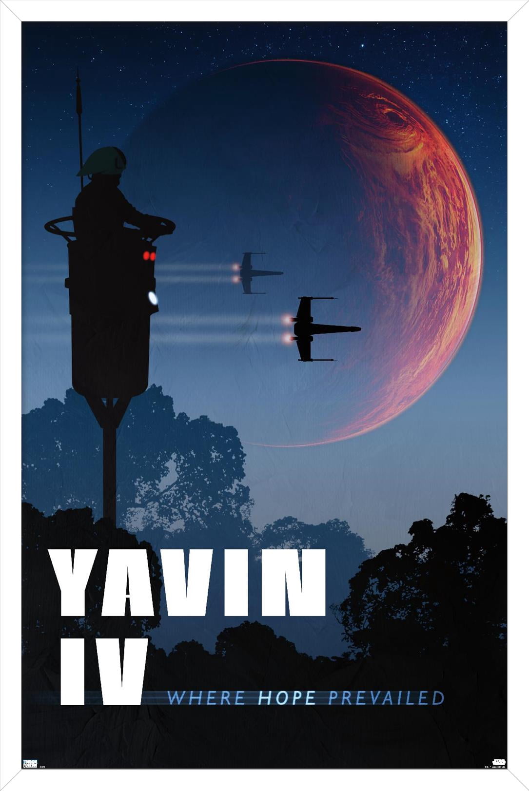 Star Wars: Yavin - Visit Yavin by Russell Walks 23 Wall Poster, 14.725 ...