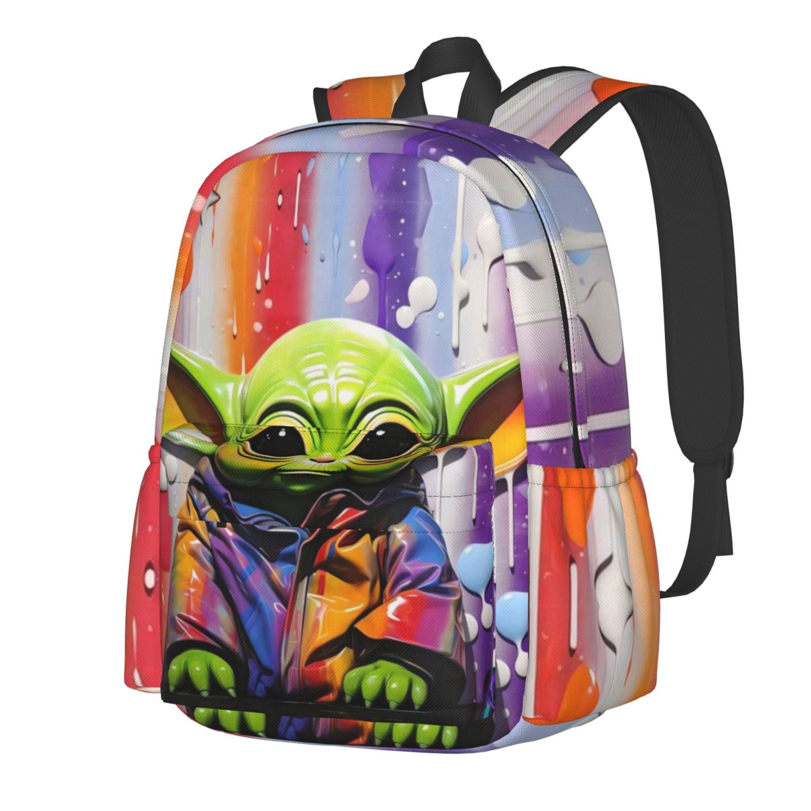 Star-Wars-Yoda Backpack Cartoon Mochila Large Capacity Leisure Full ...