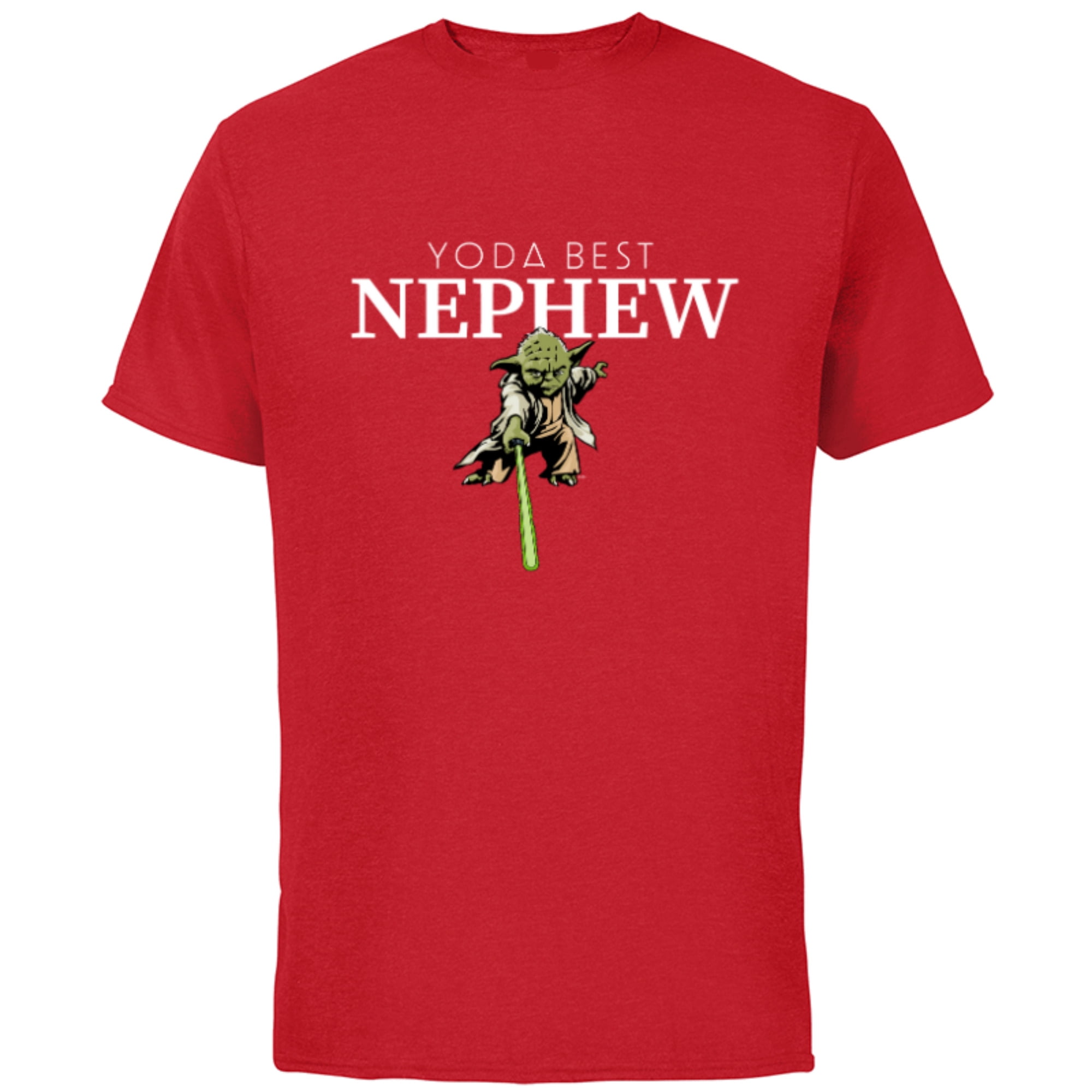 Star Wars Yoda Best Nephew Lightsaber Gift for Family- Short Sleeve ...