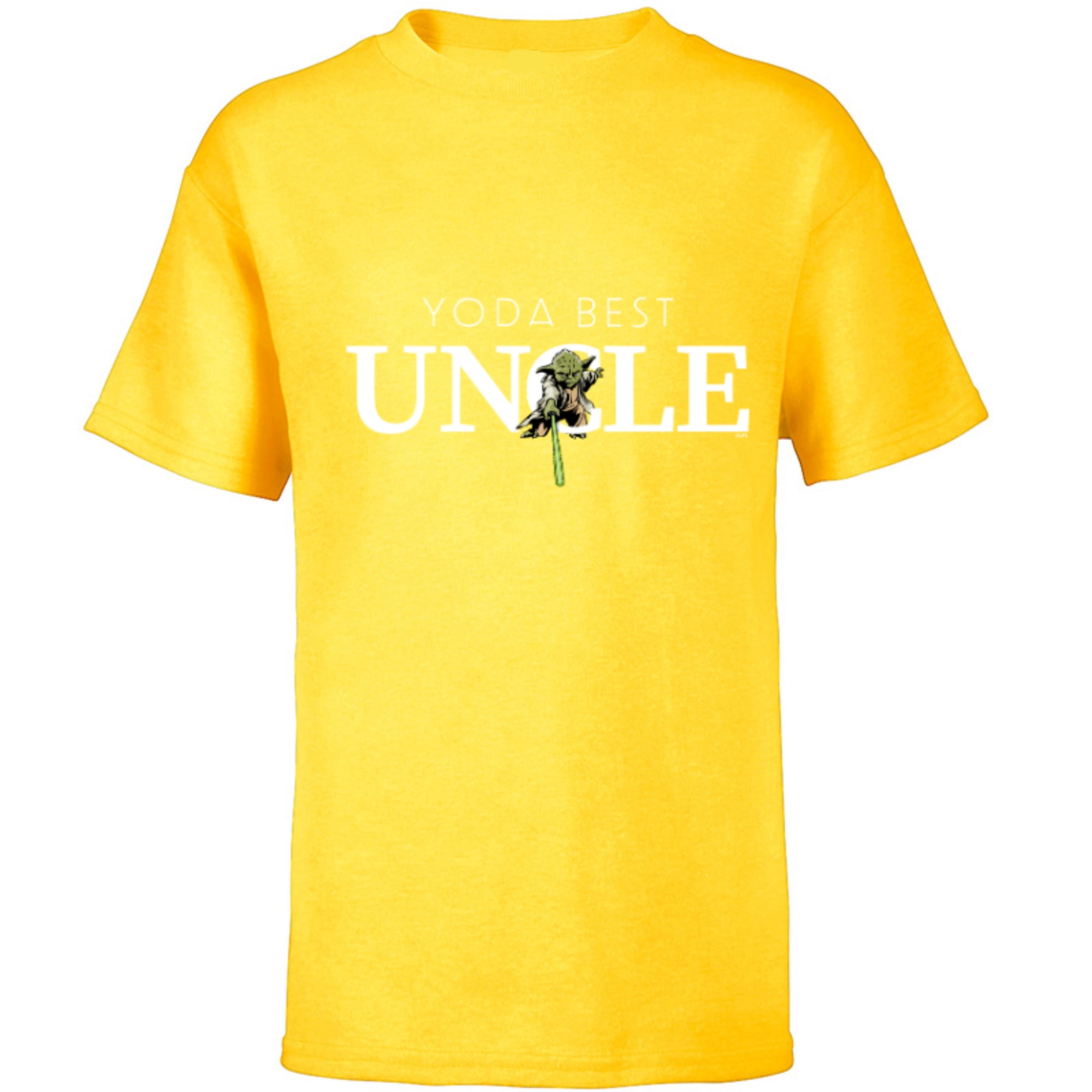 Star Wars Yoda Best Uncle Lightsaber Gift for Family - Short Sleeve T ...