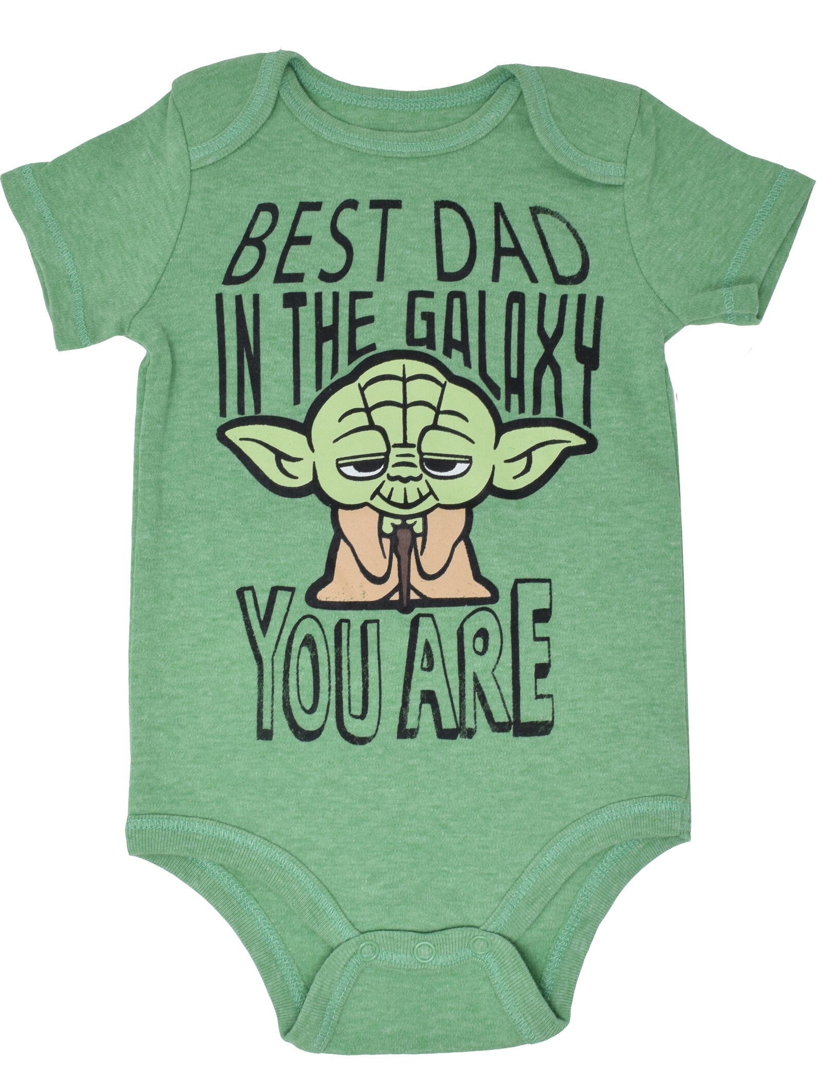 DC Comics Star Wars Yoda Father's Day Baby Boys Bodysuit, Newborn to ...