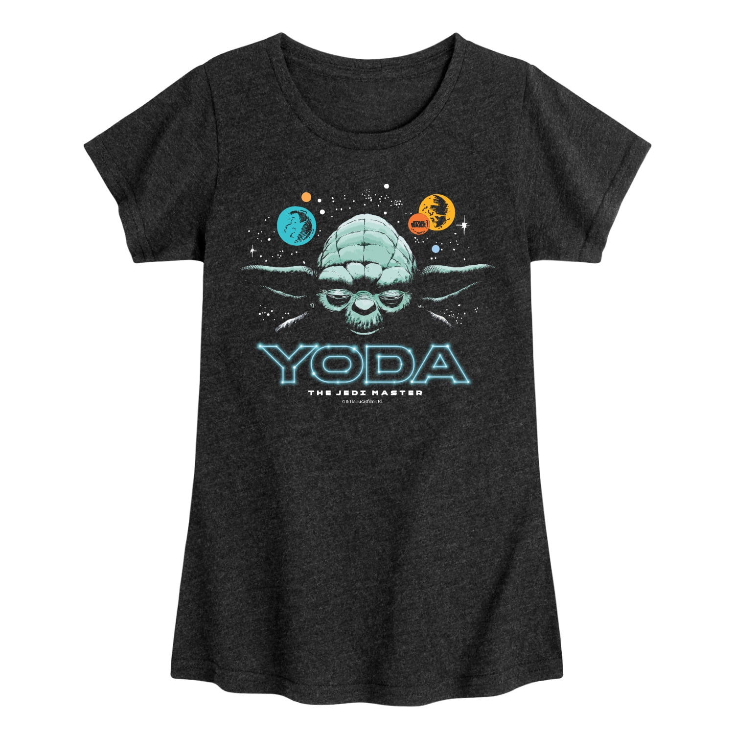 Star Wars - Yoda Jedi Master - Toddler And Youth Girls Fitted Short ...
