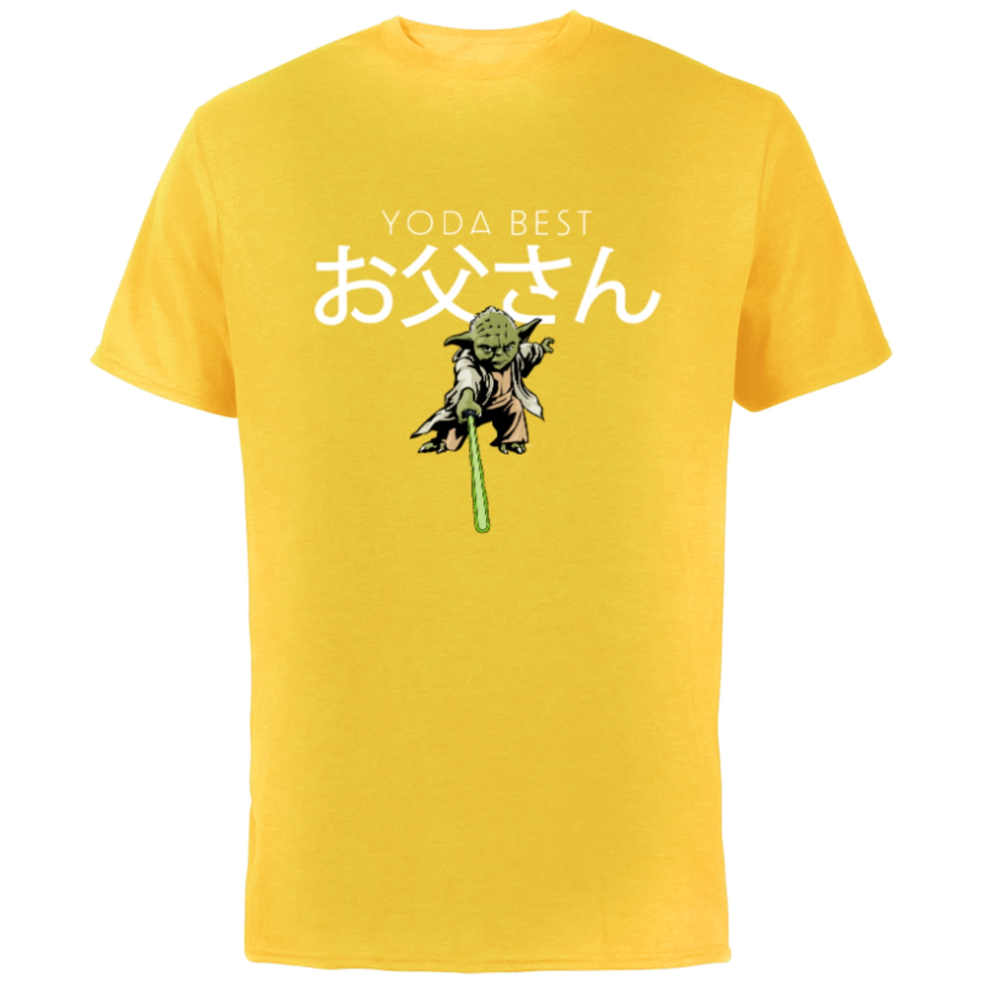 Star Wars Yoda Lightsaber Best Father Japanese Father's Day - Short ...