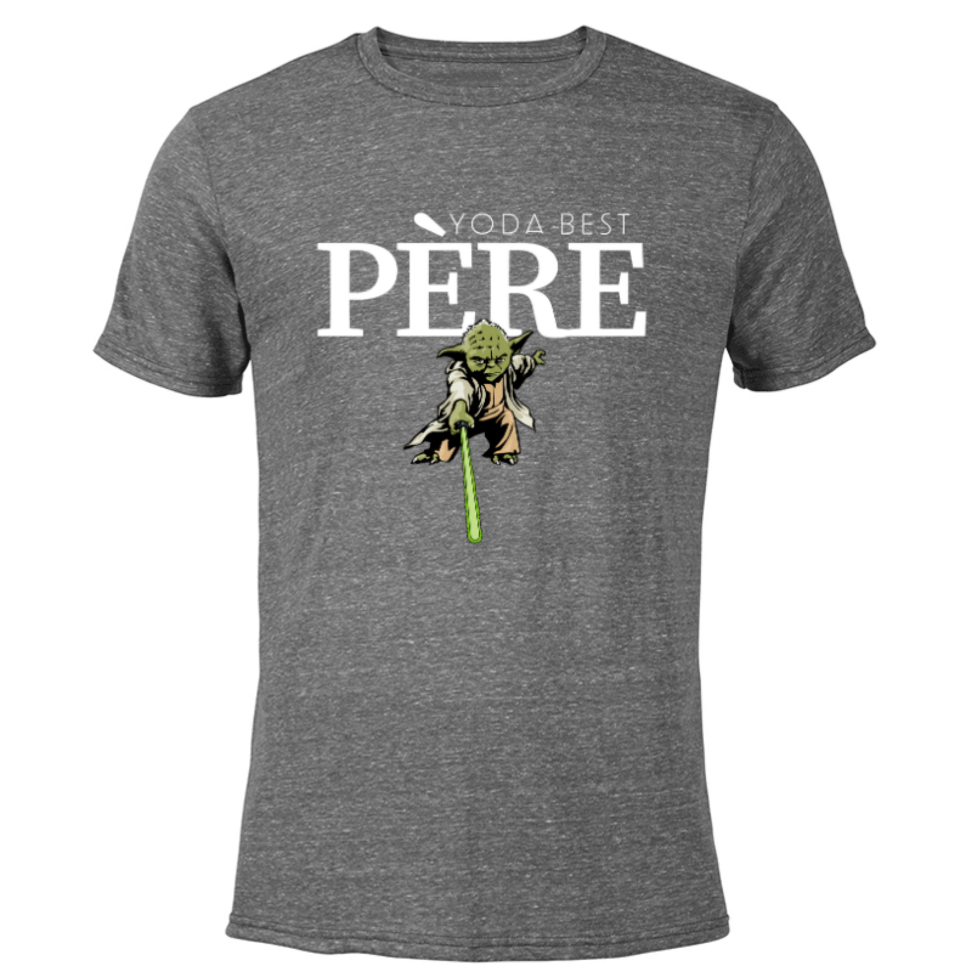 Star Wars Yoda Lightsaber Best Père La Fête des Pères - Short Sleeve ...
