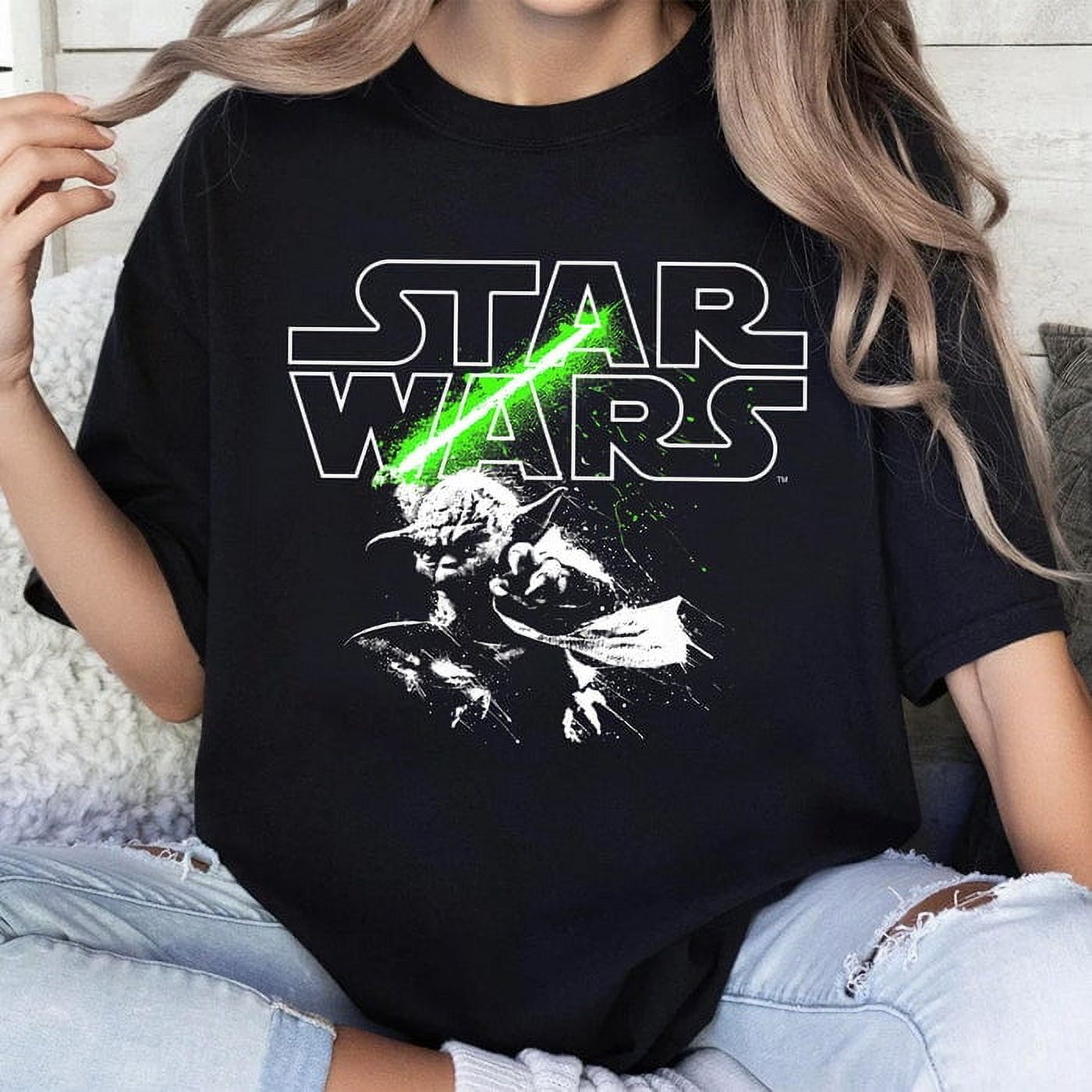 Star Wars Yoda Lightsaber Logo T-Shirt, Star Wars Celebration, Galaxy's ...
