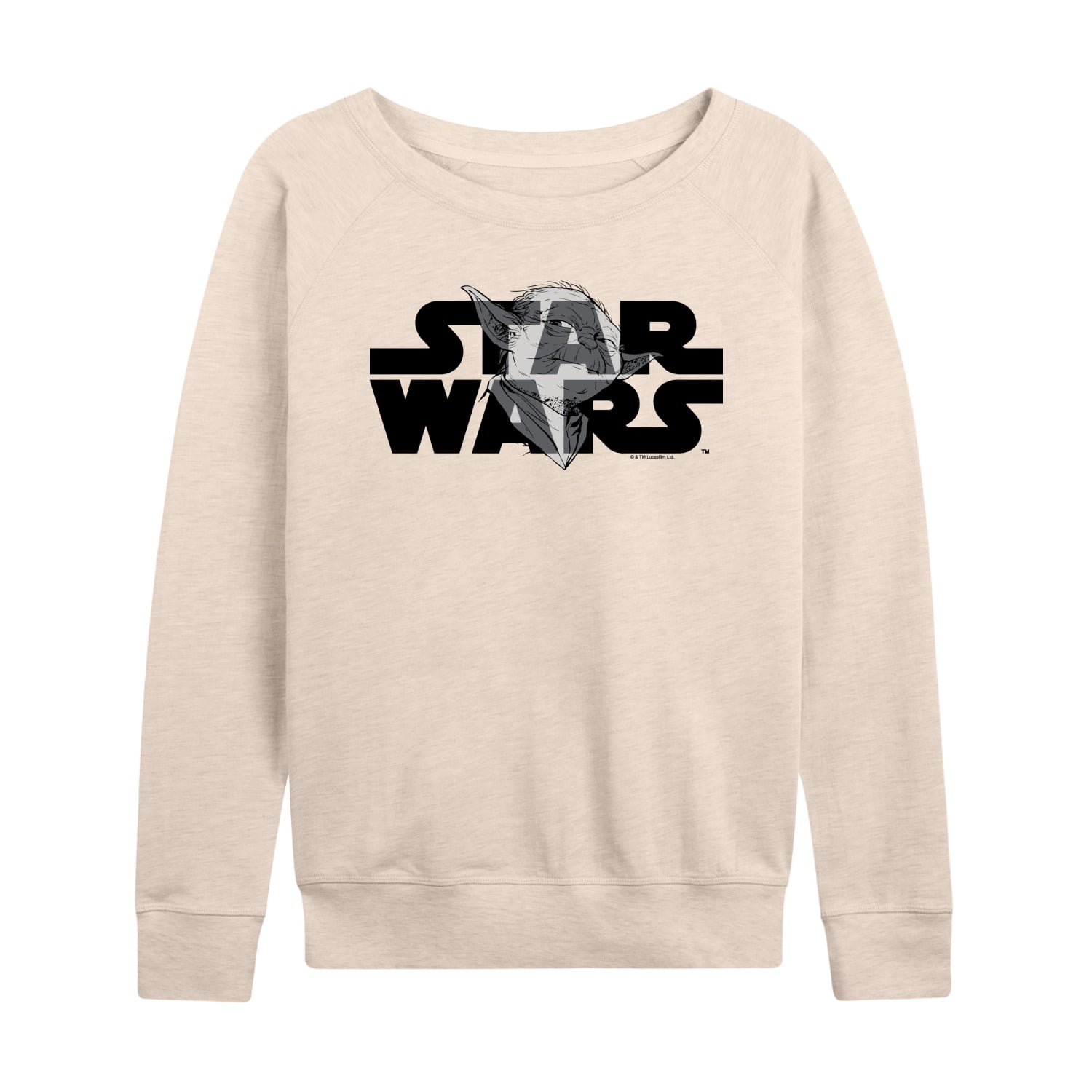 Star Wars - Yoda Logo - Women's French Terry Long Sleeve Pullover ...