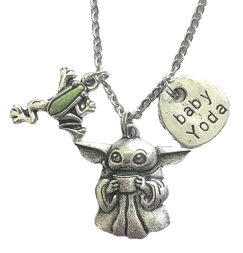 Star Wars Yoda Mandalorian with Charms Metal Pendant Necklace - Walmart.com