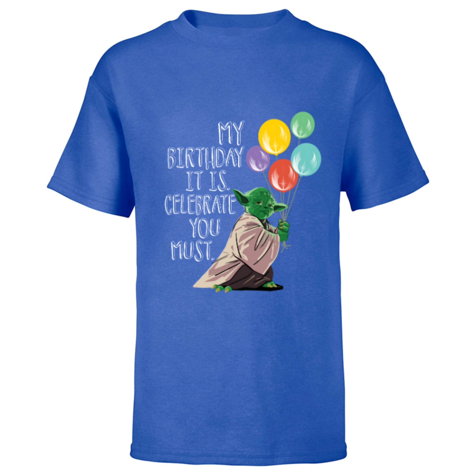 Star Wars Yoda “My Birthday It Is, Celebrate You Must” - Short Sleeve T ...