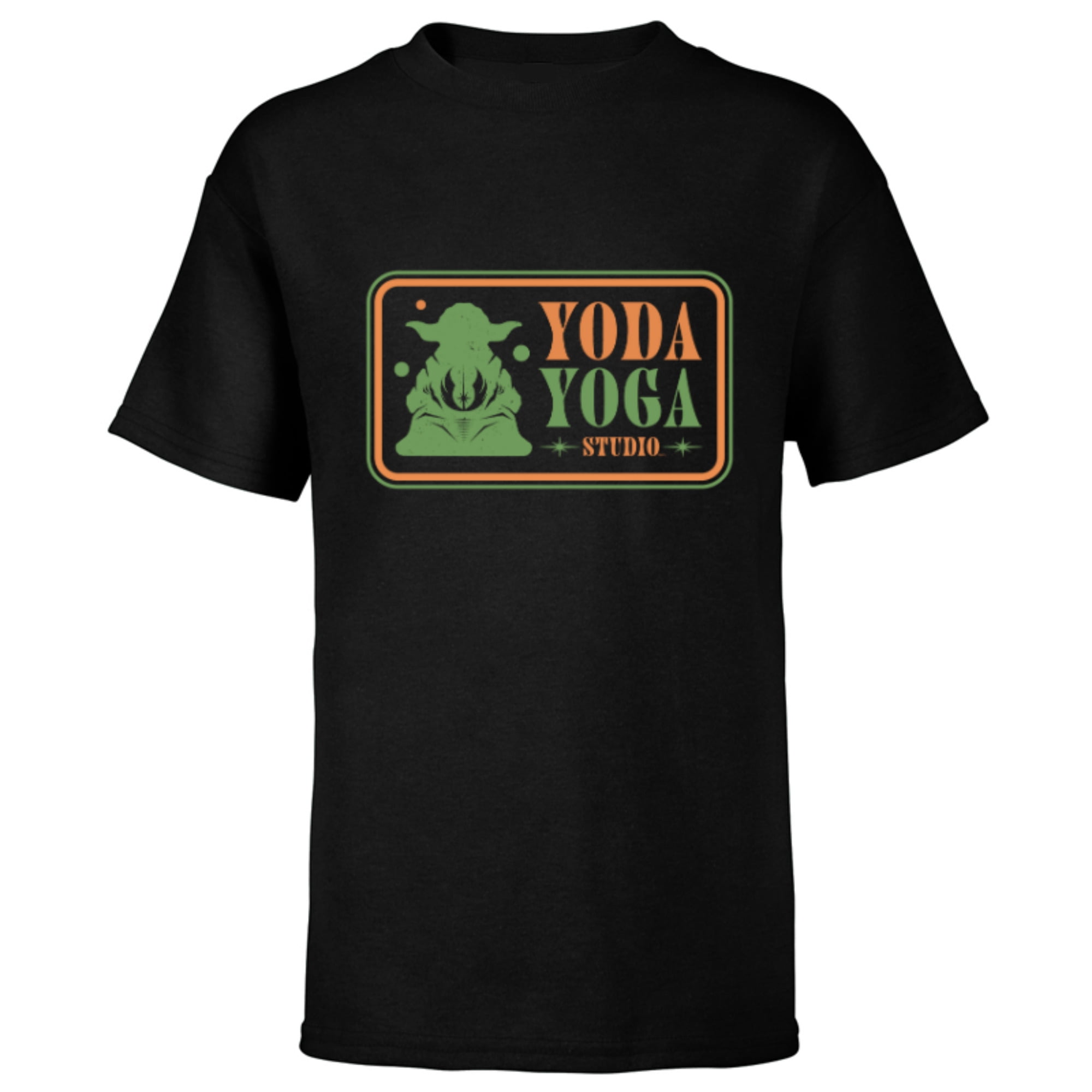 Star Wars Yoda Yoga Studio Logo Funny - Short Sleeve T-Shirt for Kids ...