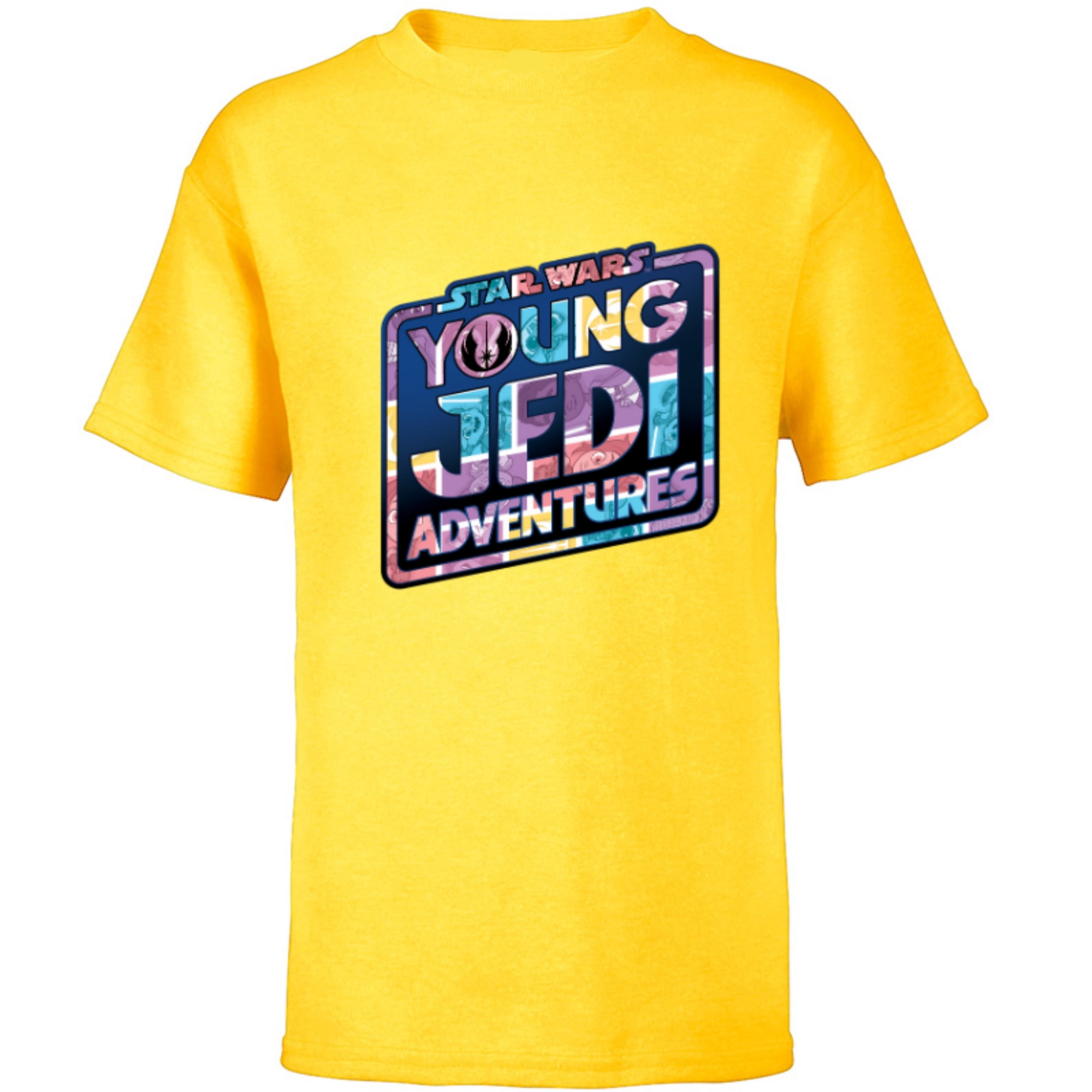 Star Wars Young Jedi Adventures Logo with Character Art - Short Sleeve ...