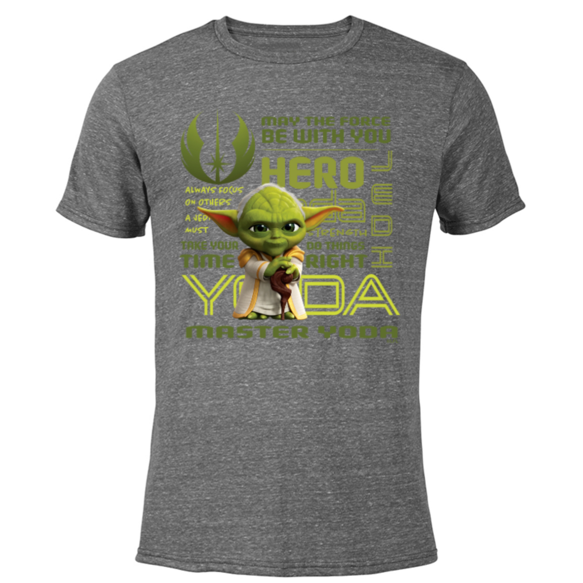 Star Wars Young Jedi Adventures Master Yoda Jedi Hero - Short Sleeve ...
