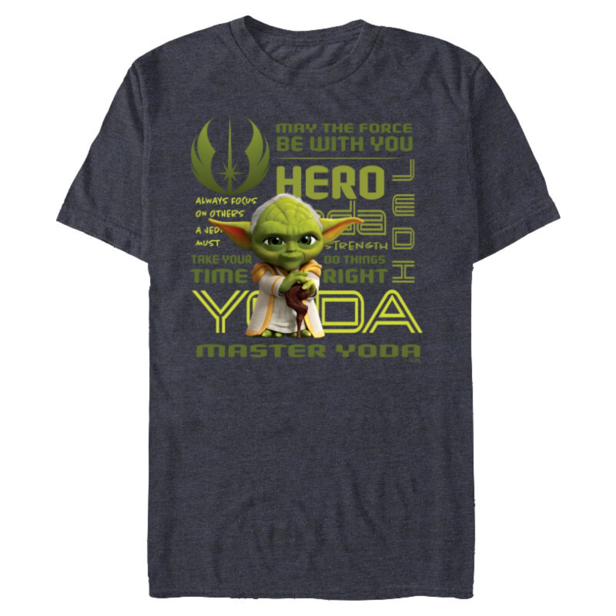 Star Wars Young Jedi Adventures Master Yoda Jedi Hero - Short Sleeve ...