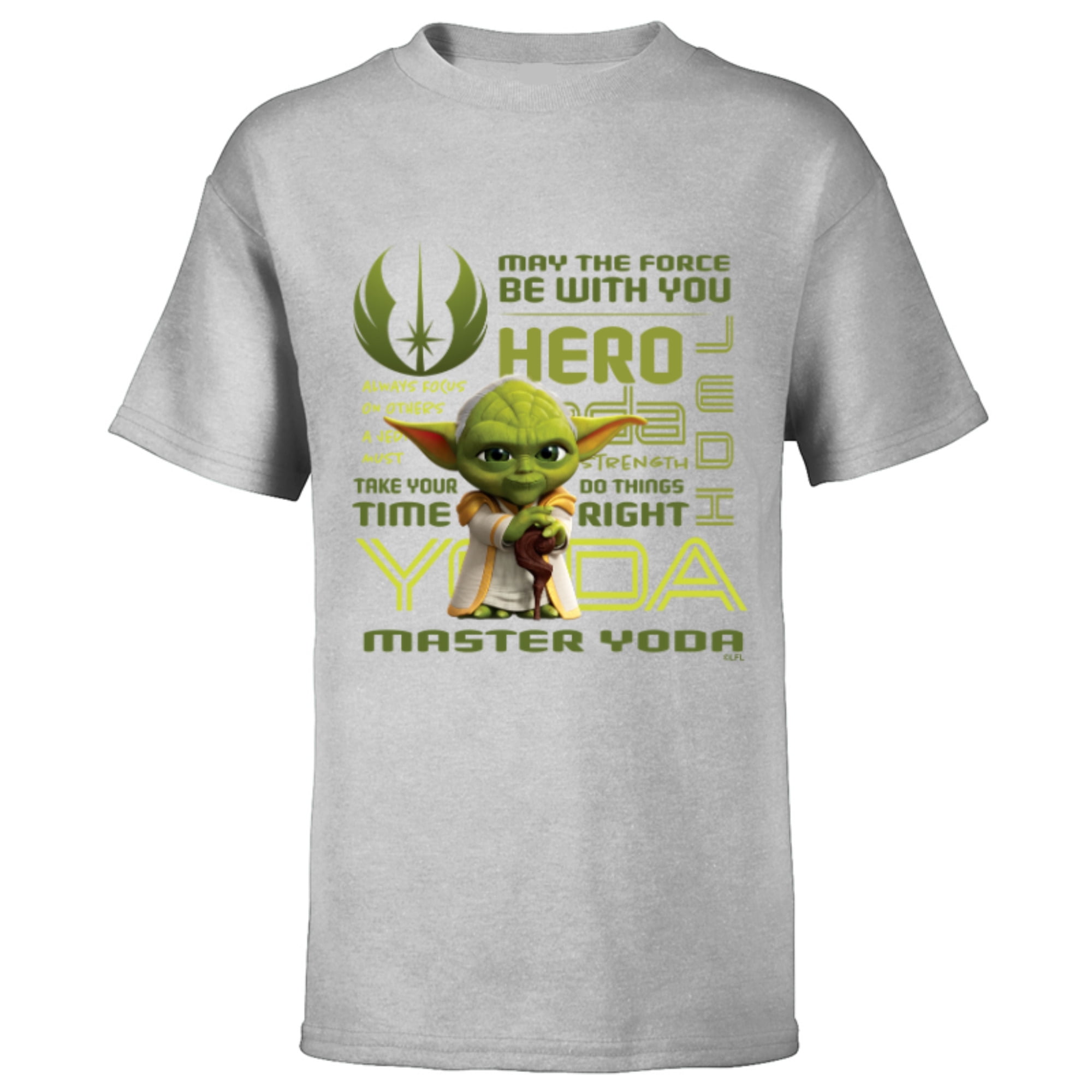 Star Wars Young Jedi Adventures Master Yoda Jedi Hero - Short Sleeve T ...