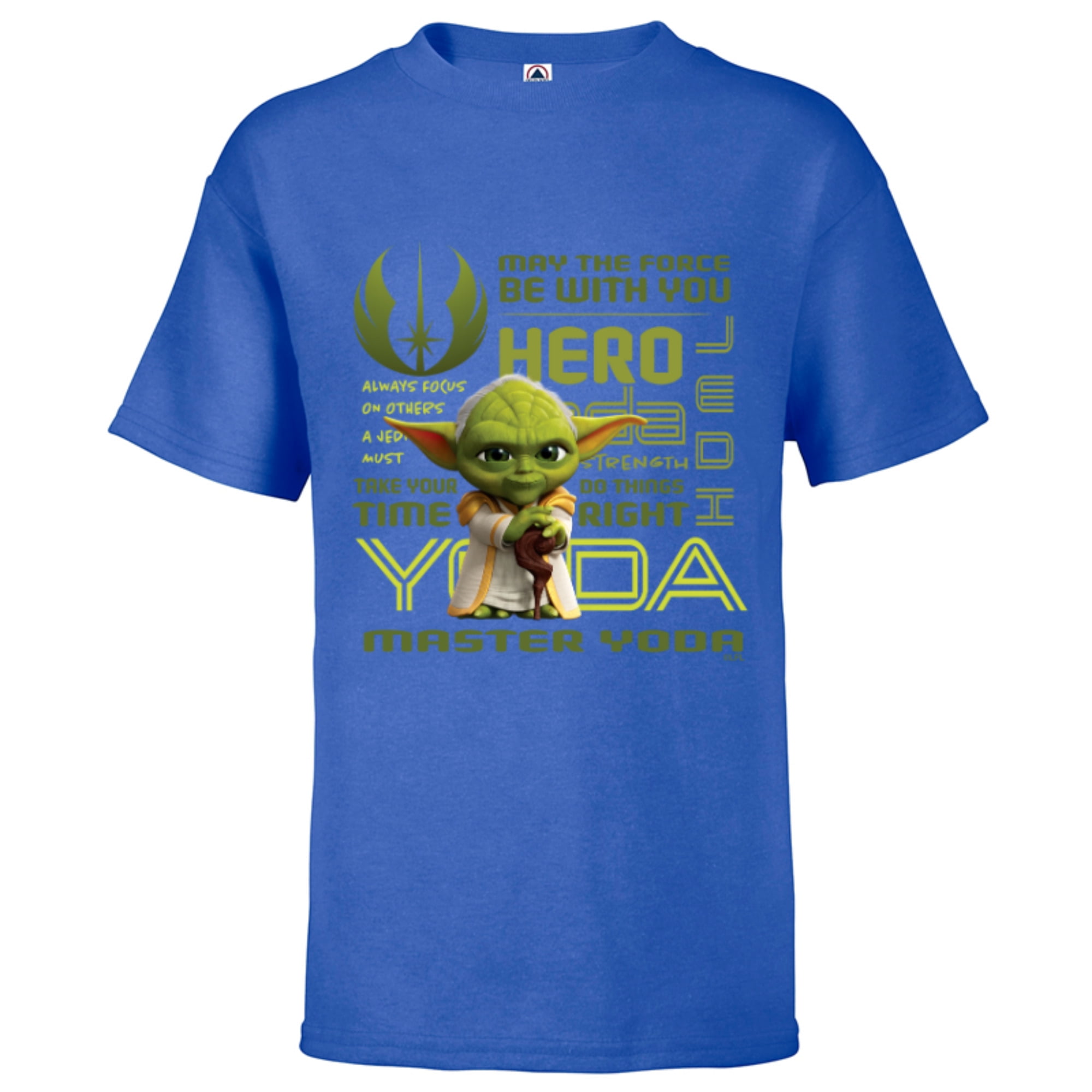 Star Wars Young Jedi Adventures Master Yoda Jedi Hero - Short Sleeve T ...