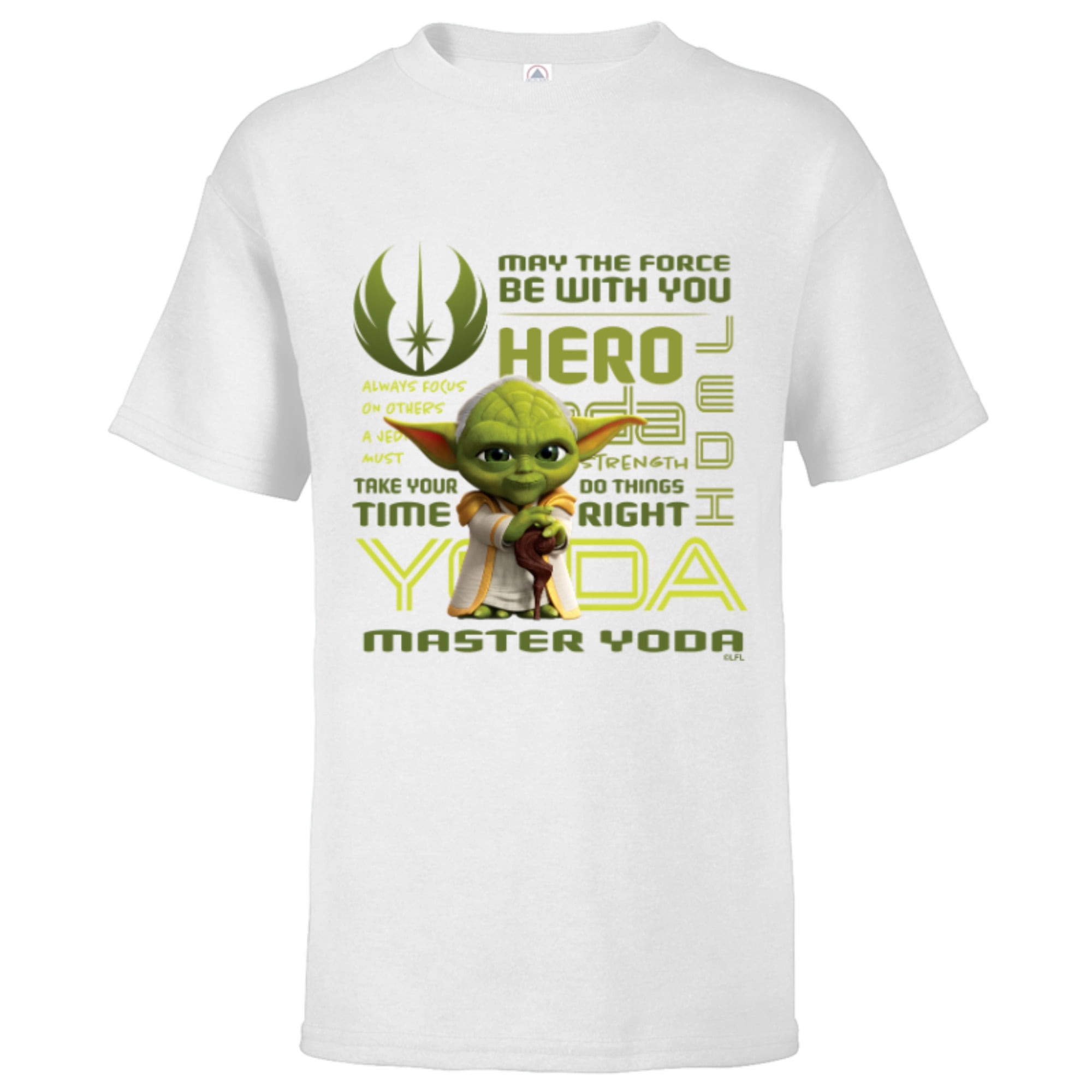 Star Wars Young Jedi Adventures Master Yoda Jedi Hero - Short Sleeve T ...