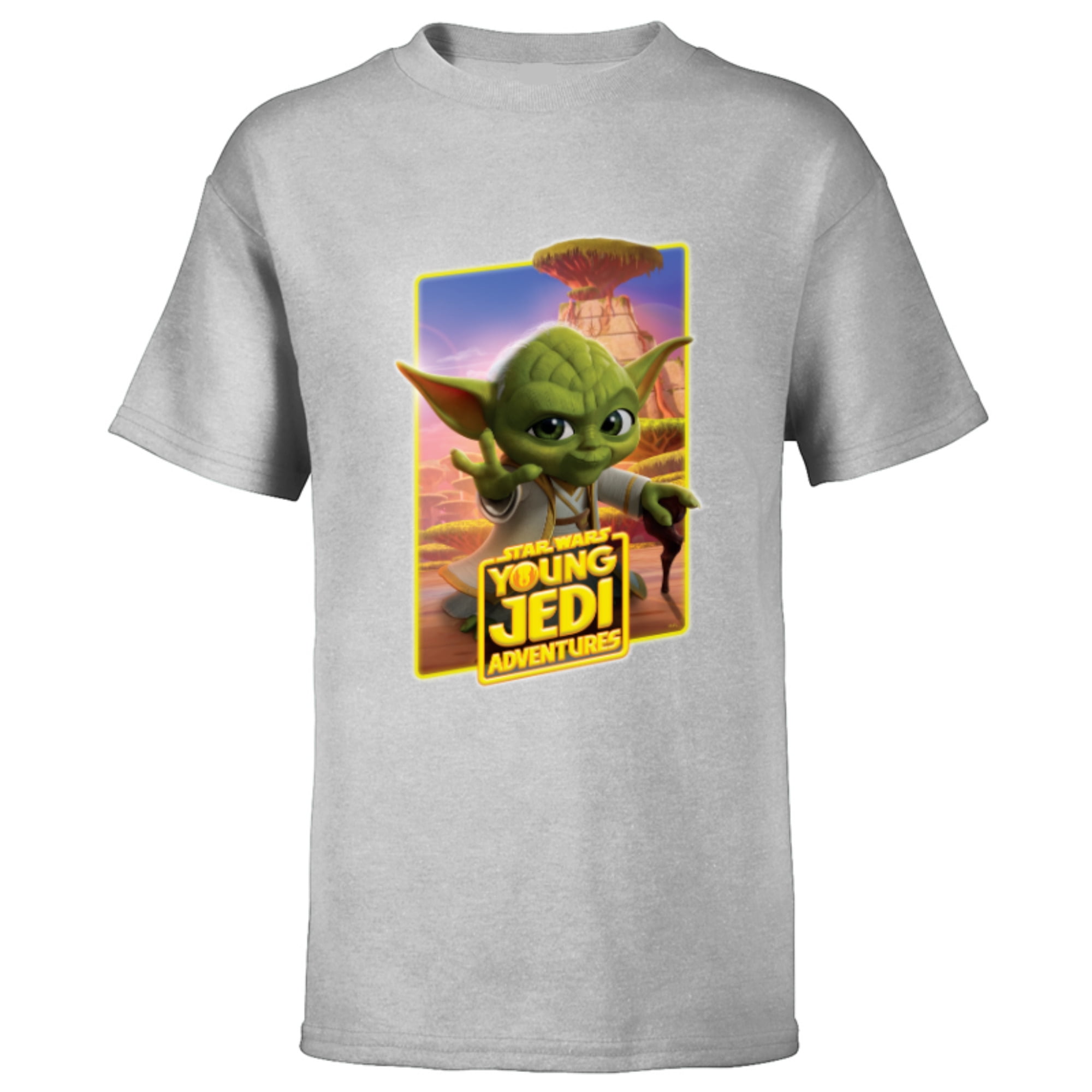 Star Wars Young Jedi Adventures Master Yoda Poster Art - Short Sleeve T ...