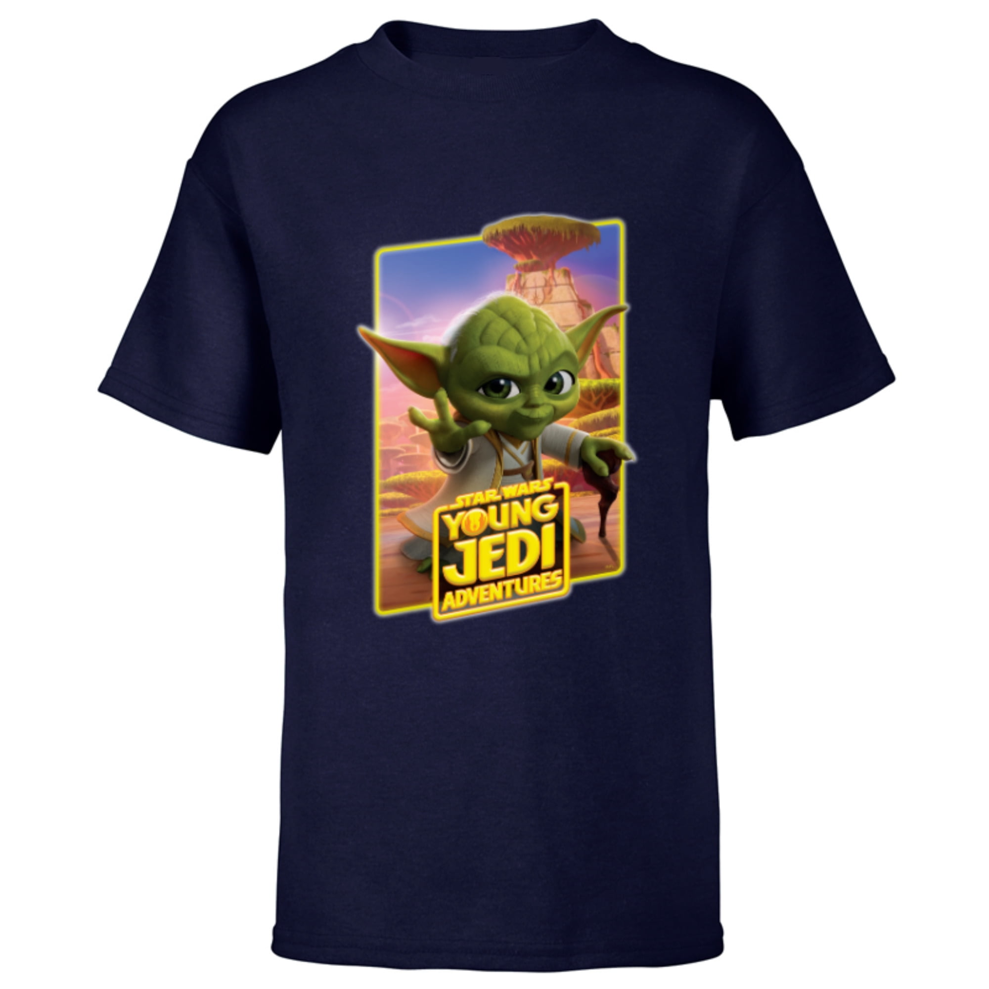Star Wars Young Jedi Adventures Master Yoda Poster Art - Short Sleeve T ...
