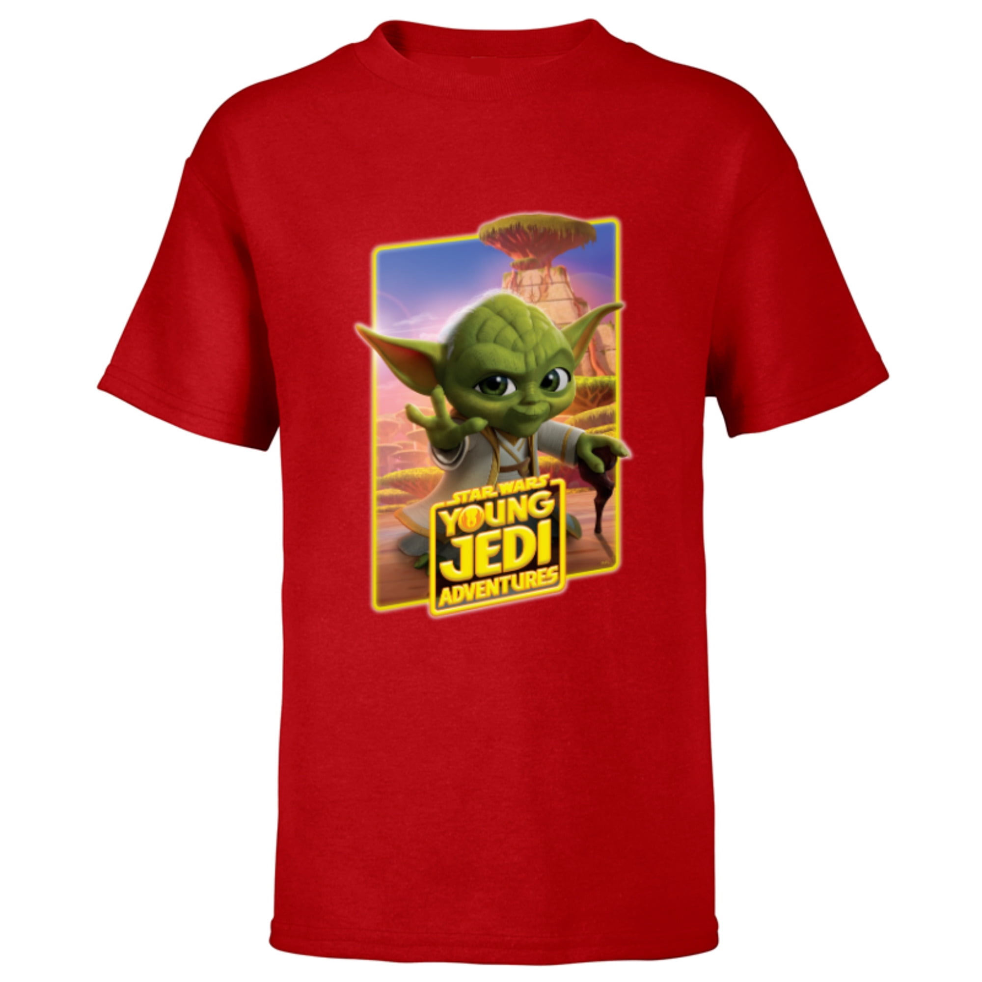 Star Wars Young Jedi Adventures Master Yoda Poster Art - Short Sleeve T ...