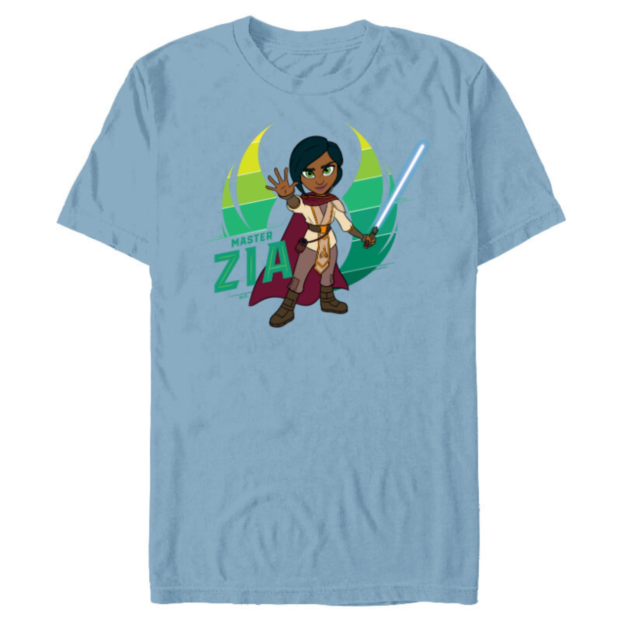 Star Wars Young Jedi Adventures Master Zia & Lightsaber - Short Sleeve ...