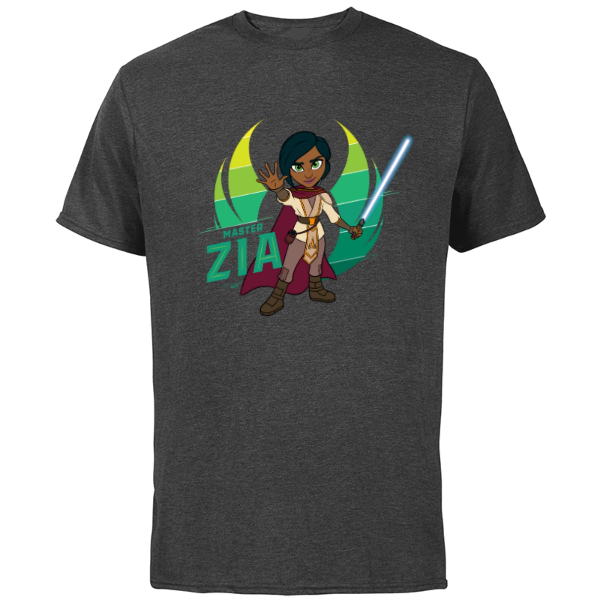 Star Wars Young Jedi Adventures Master Zia & Lightsaber - Short Sleeve ...