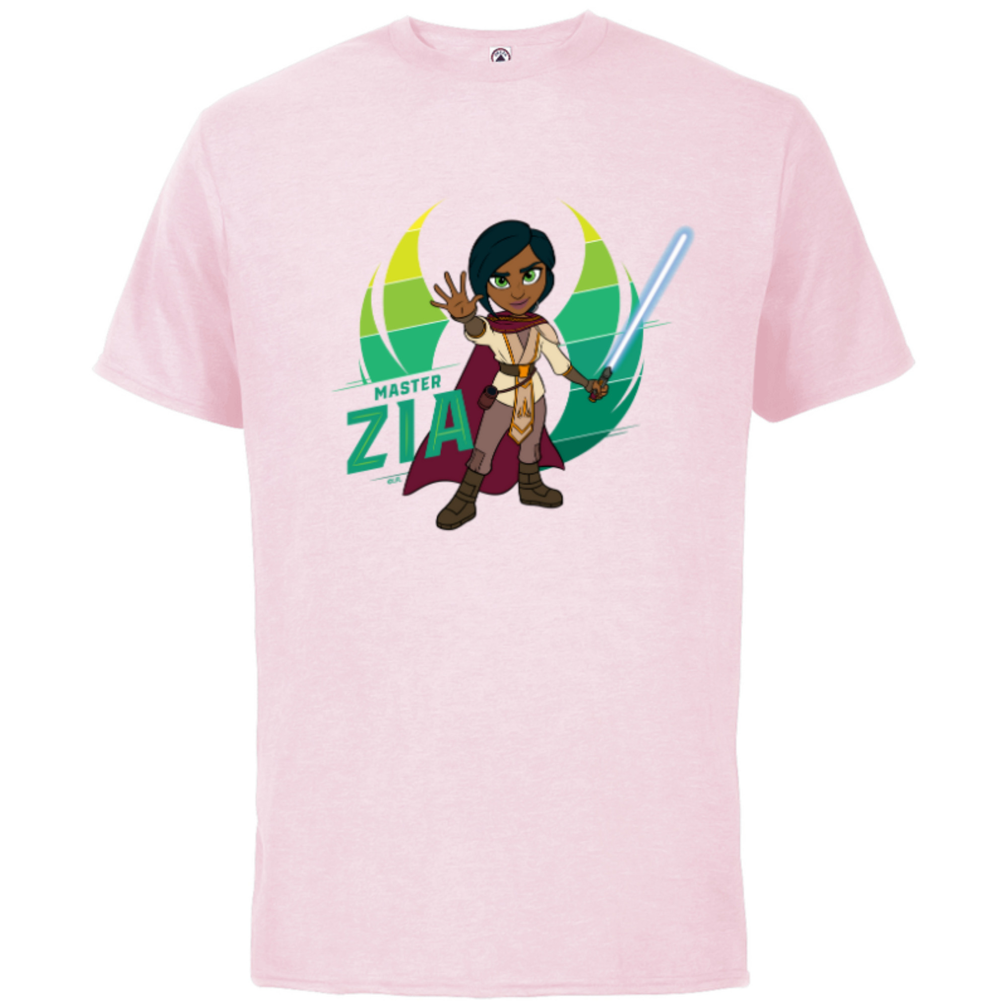 Star Wars Young Jedi Adventures Master Zia & Lightsaber - Short Sleeve ...