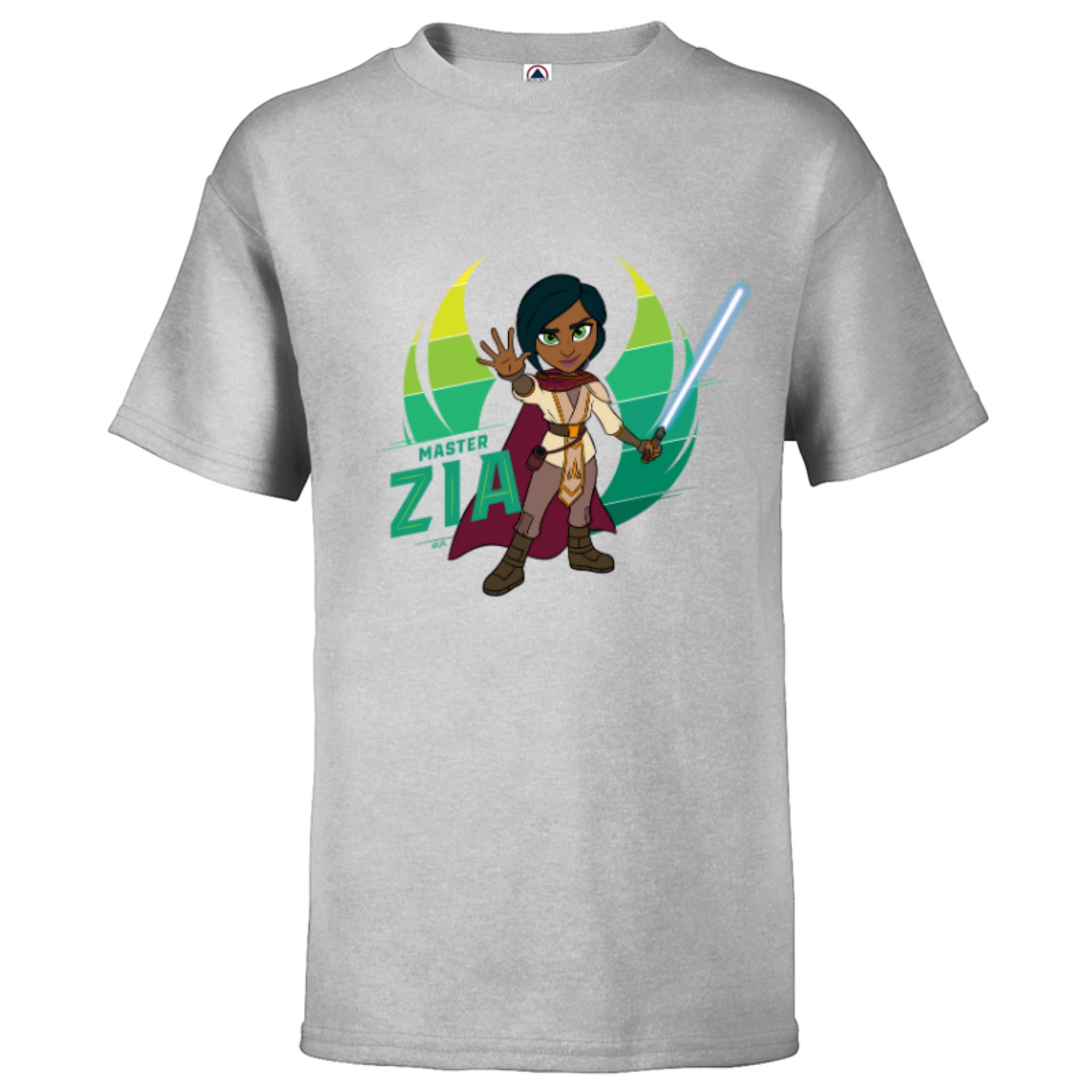 Star Wars Young Jedi Adventures Master Zia & Lightsaber - Short Sleeve ...