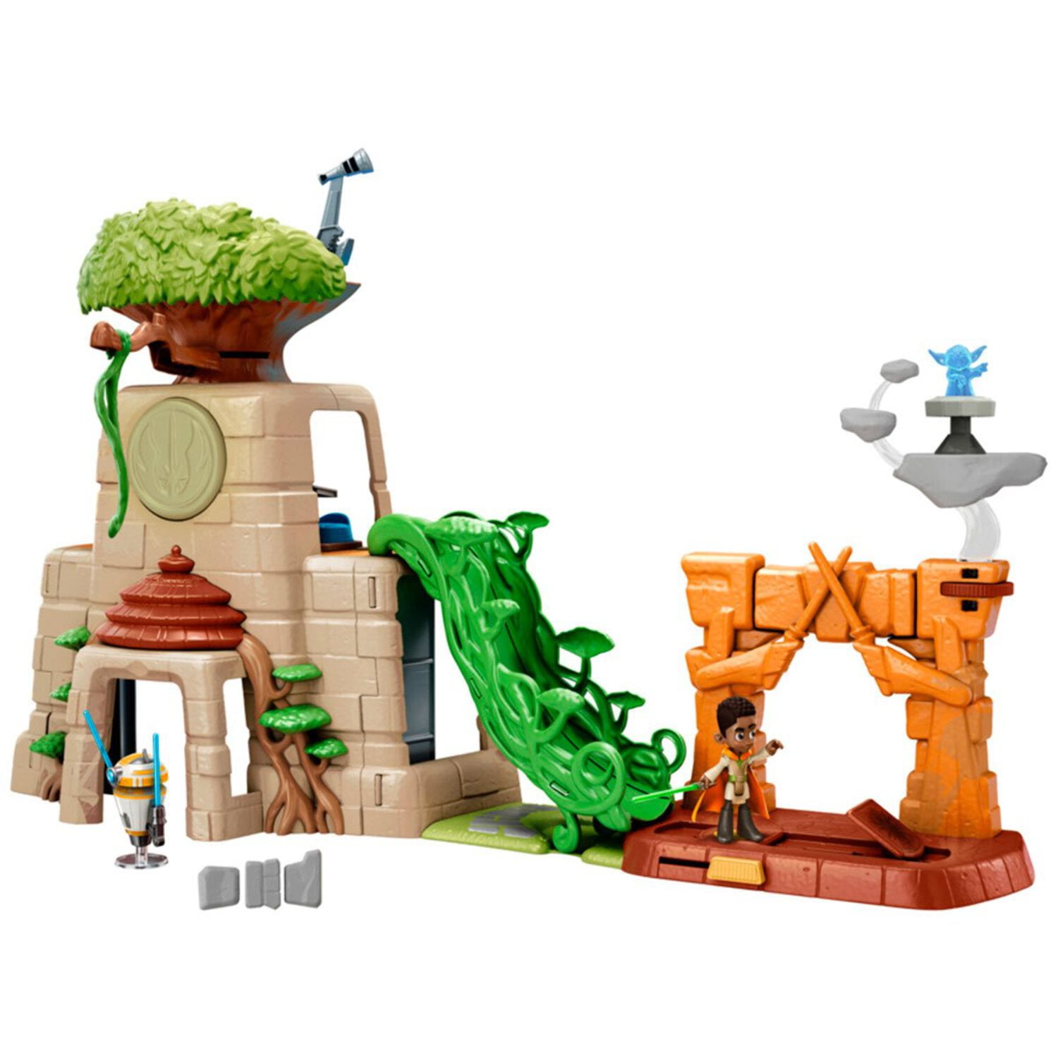 Star Wars Young Jedi Adventures Tenoo Jedi Temple Playset - Walmart.com
