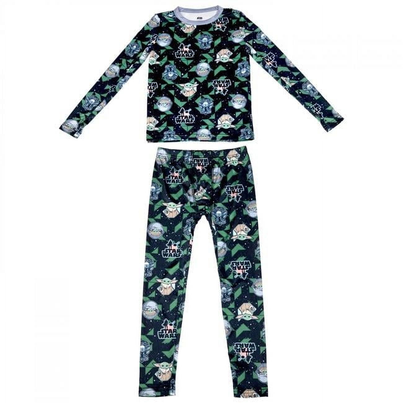 Star Wars the Mandalorian Mando and Child AOP Boys 2-Piece Pajama Set ...