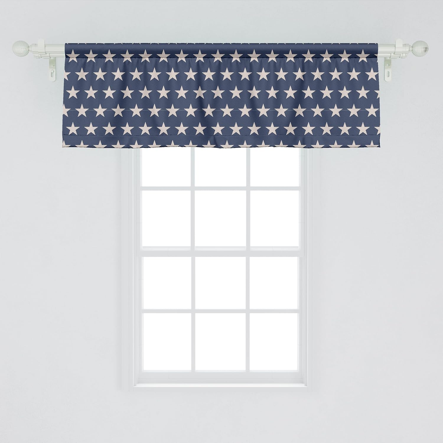 Star Window Valance Pack of 2, Patriotic Star of The American Flag ...
