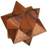 Star - Wooden Brain Teaser Puzzle - Walmart.com