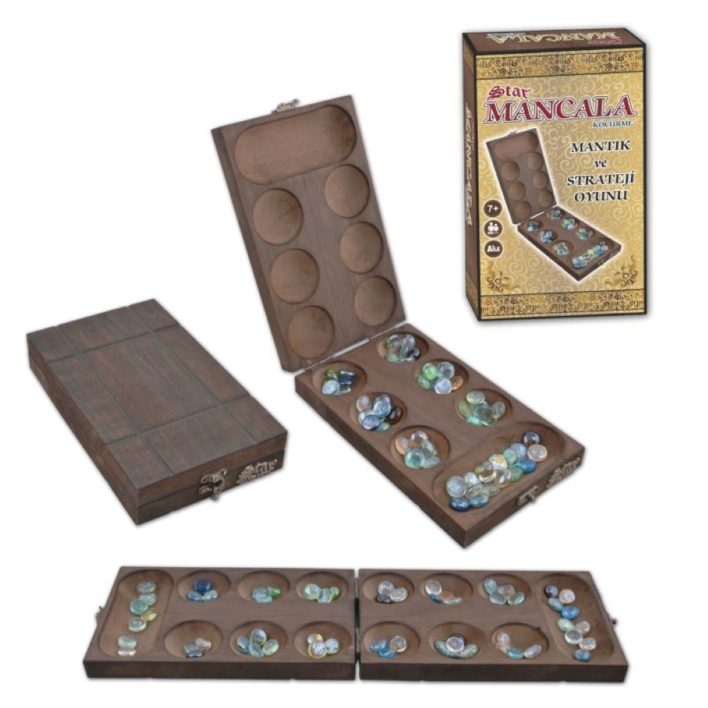 Solid Wood Folding Mancala Strategy Game - Walmart.com