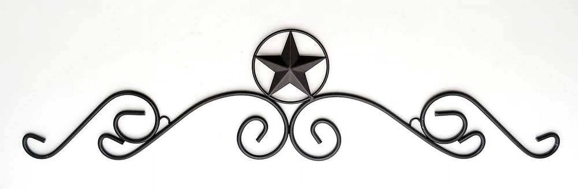 Star Wrought Iron Over Door Header-36 Inches L X 85 Inches H - Walmart.com