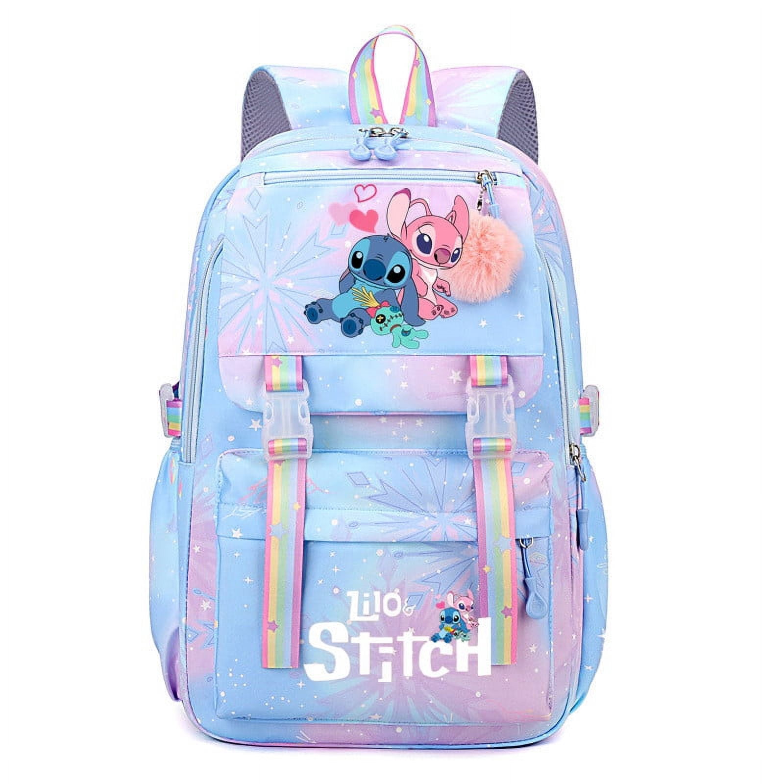 Star baby stitch Stitch school bag large capacity backpack rainbow ...