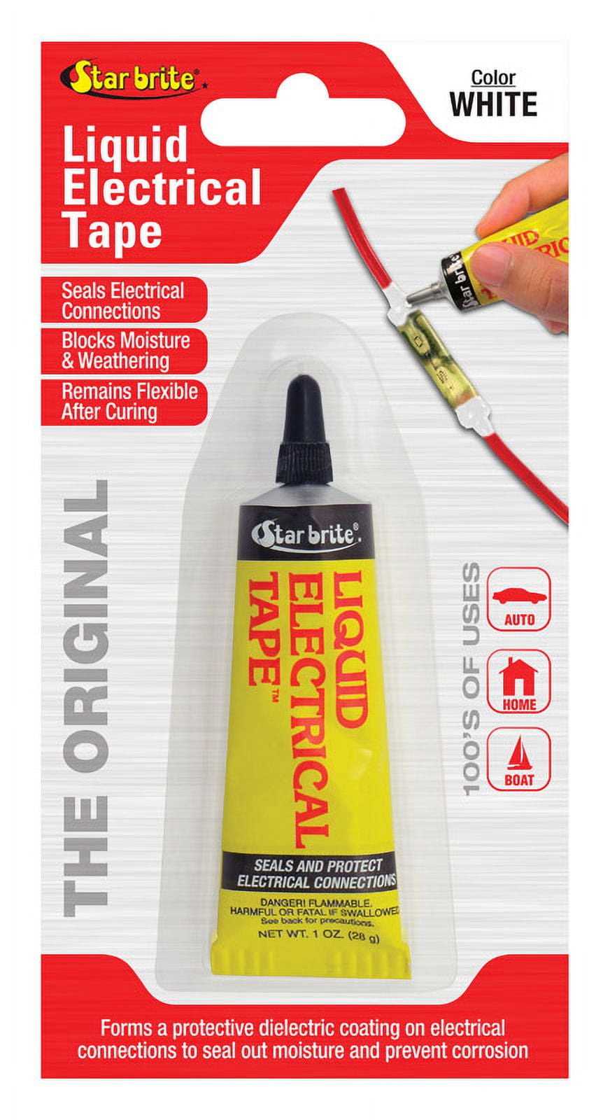 TAPE ELEC LIQUID WHT1 OZ (Pack of 1) - Walmart.com