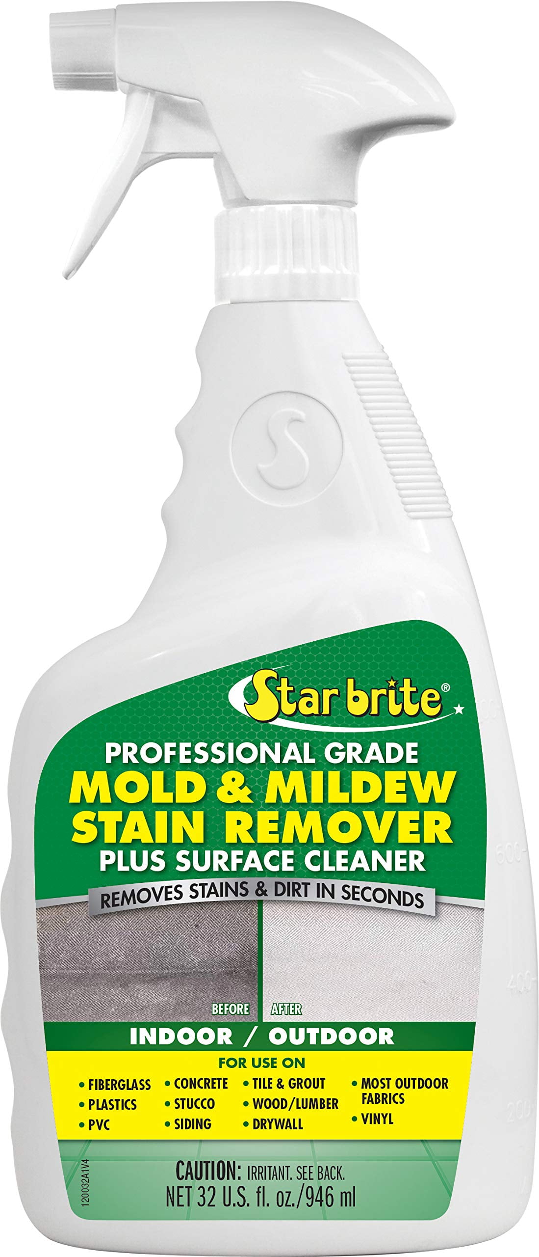 Star brite Mold & Mildew Stain Remover Plus Surface Cleaner with Bleach ...
