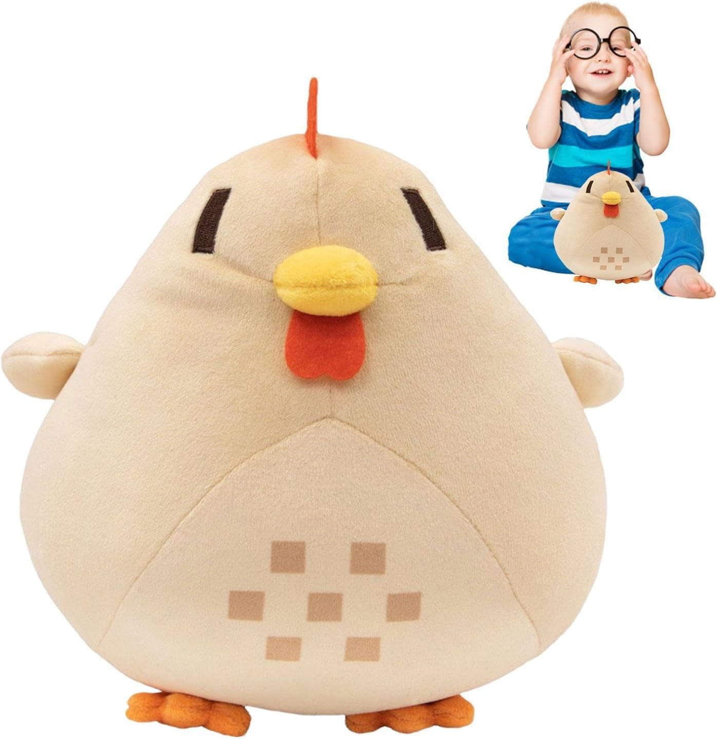 Star-dew Valley Chicken Pillow Plush, Hen Plush Doll, Chicken Plush Toys, Soft Plush Stuffed Toy ...