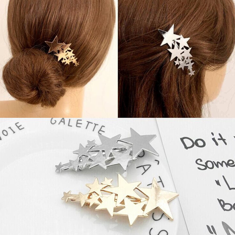 Star hair clip - Star hair Pin - Star cluster hair pin - Stair hair ...