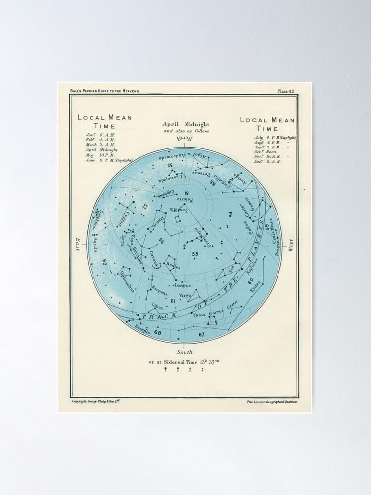 Star map Poster - Walmart.com