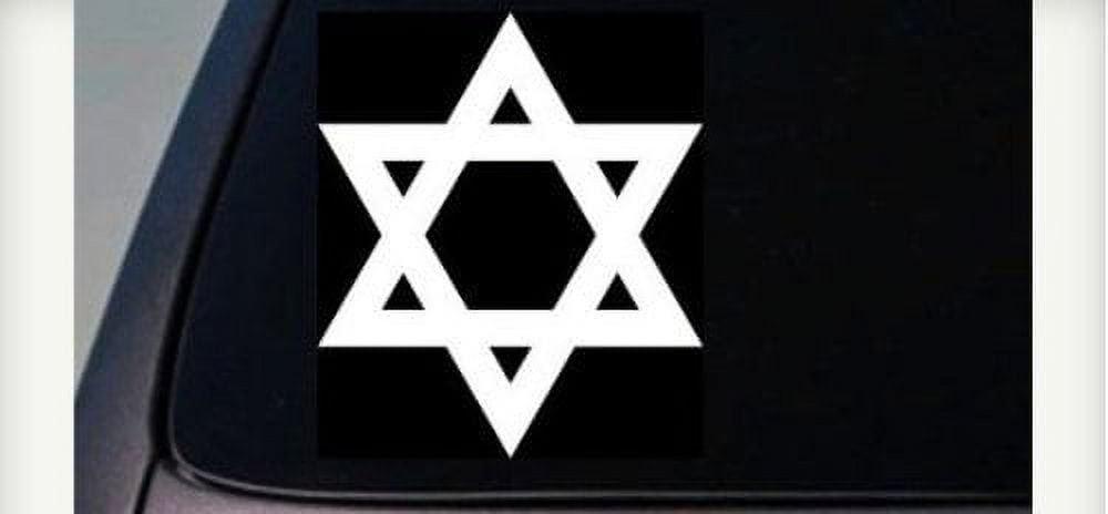 Star of David 5.75" Vinyl Window Laptop Decal Car Bumper Sticker *C814 ...